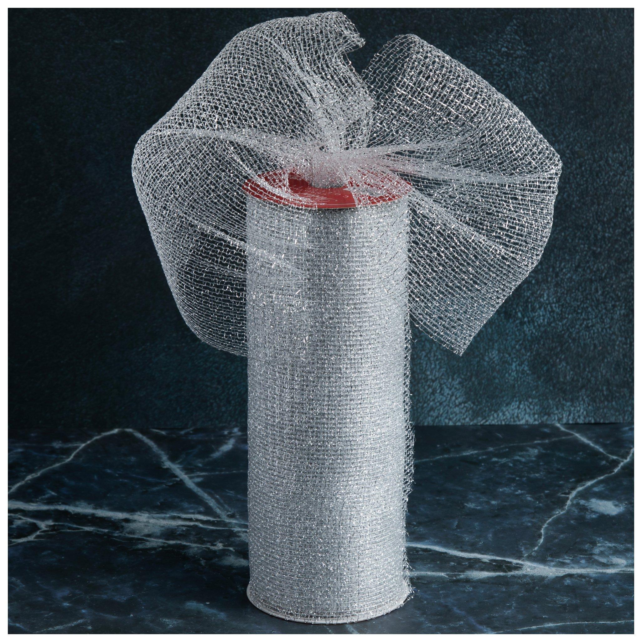 Metallic Mesh Wired Edge Ribbon - 10" | Hobby Lobby | 5337381