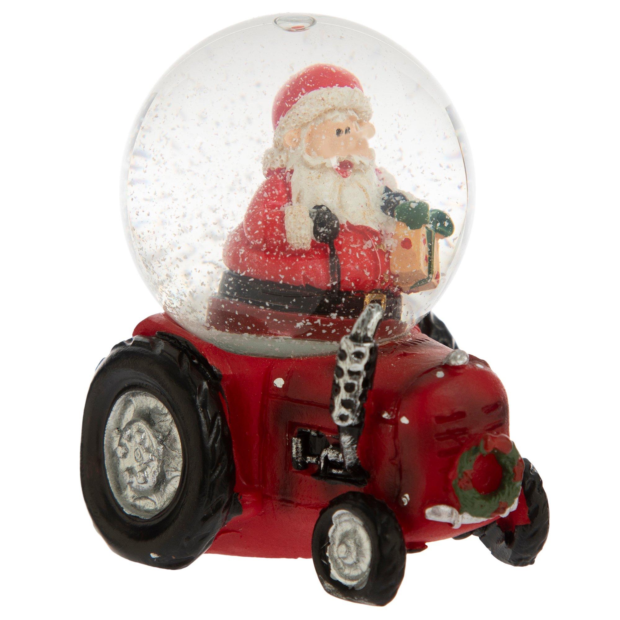 Santa Mini Tractor Snow Globe | Hobby Lobby | 5358742