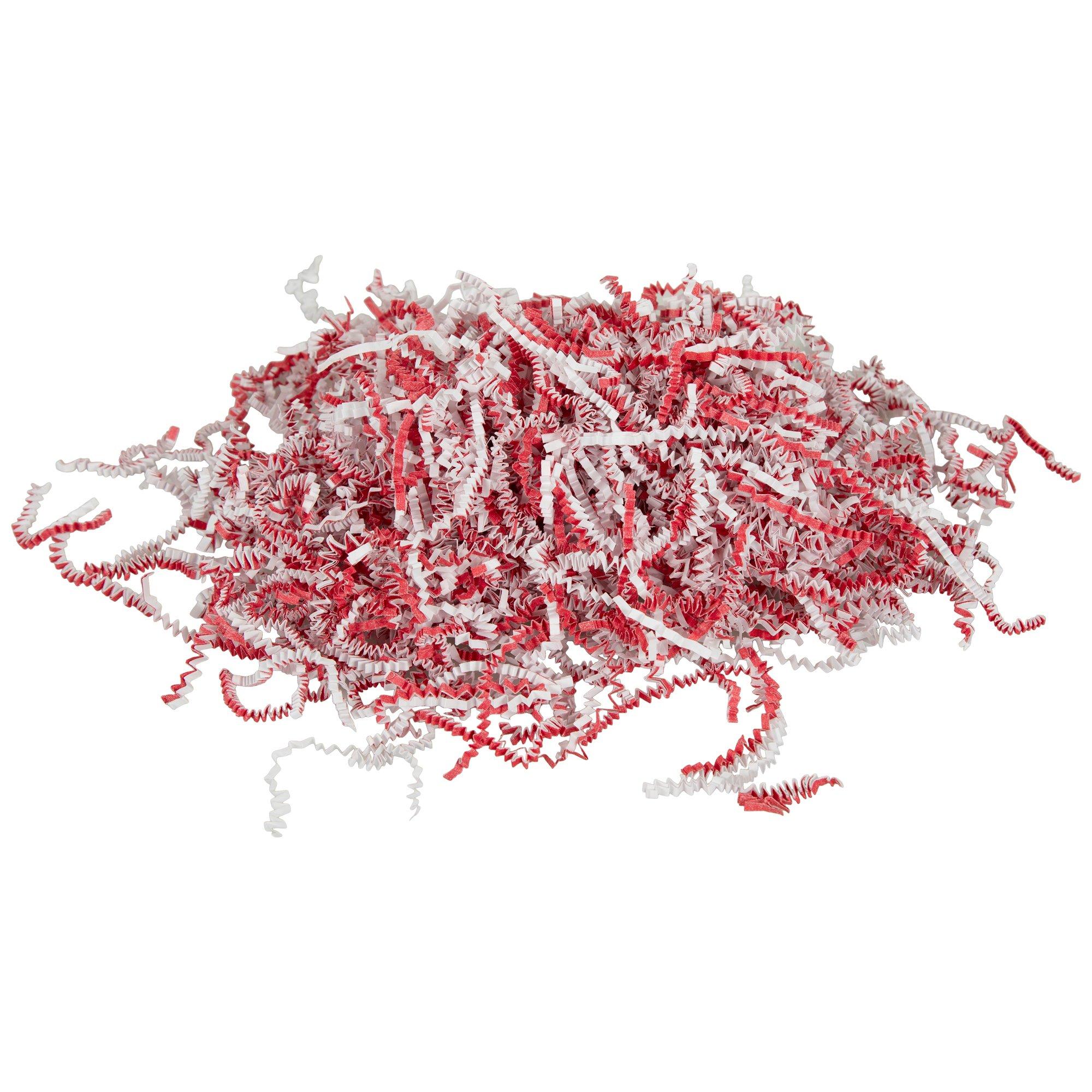 Red & White Crinkled Paper Shred | Hobby Lobby | 5388384