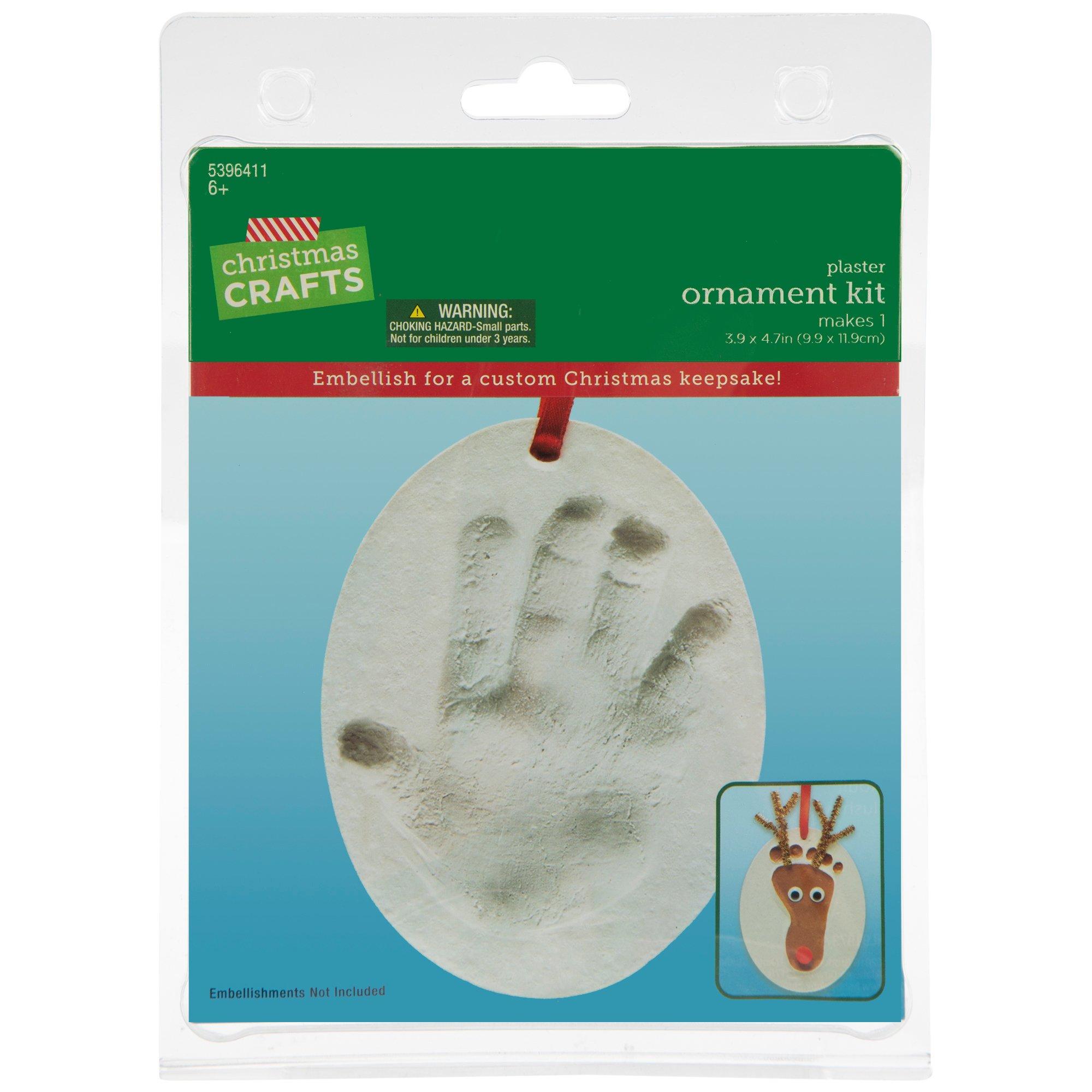 Plaster Handprint Ornament Craft Kit | Hobby Lobby | 5396411