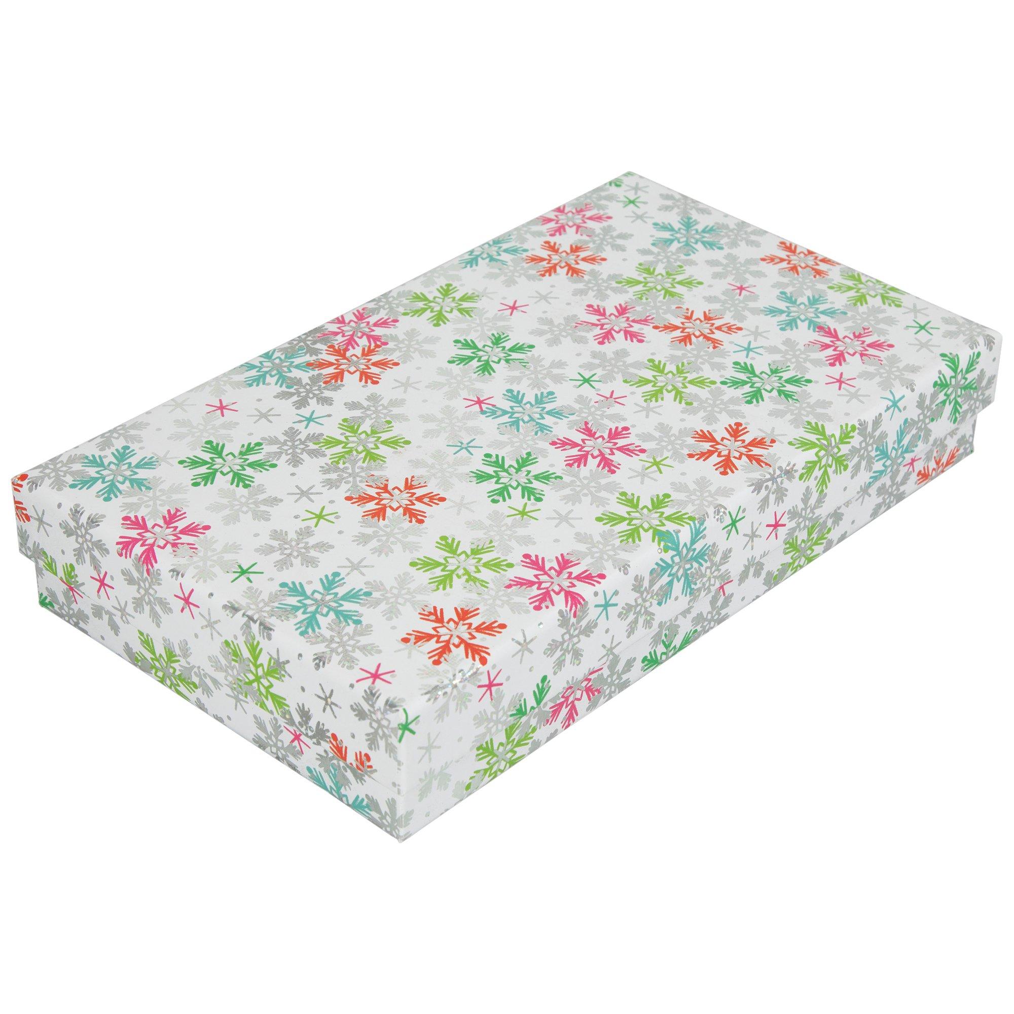 Colorful & Holographic Snowflakes Gift Box | Hobby Lobby | 5463112