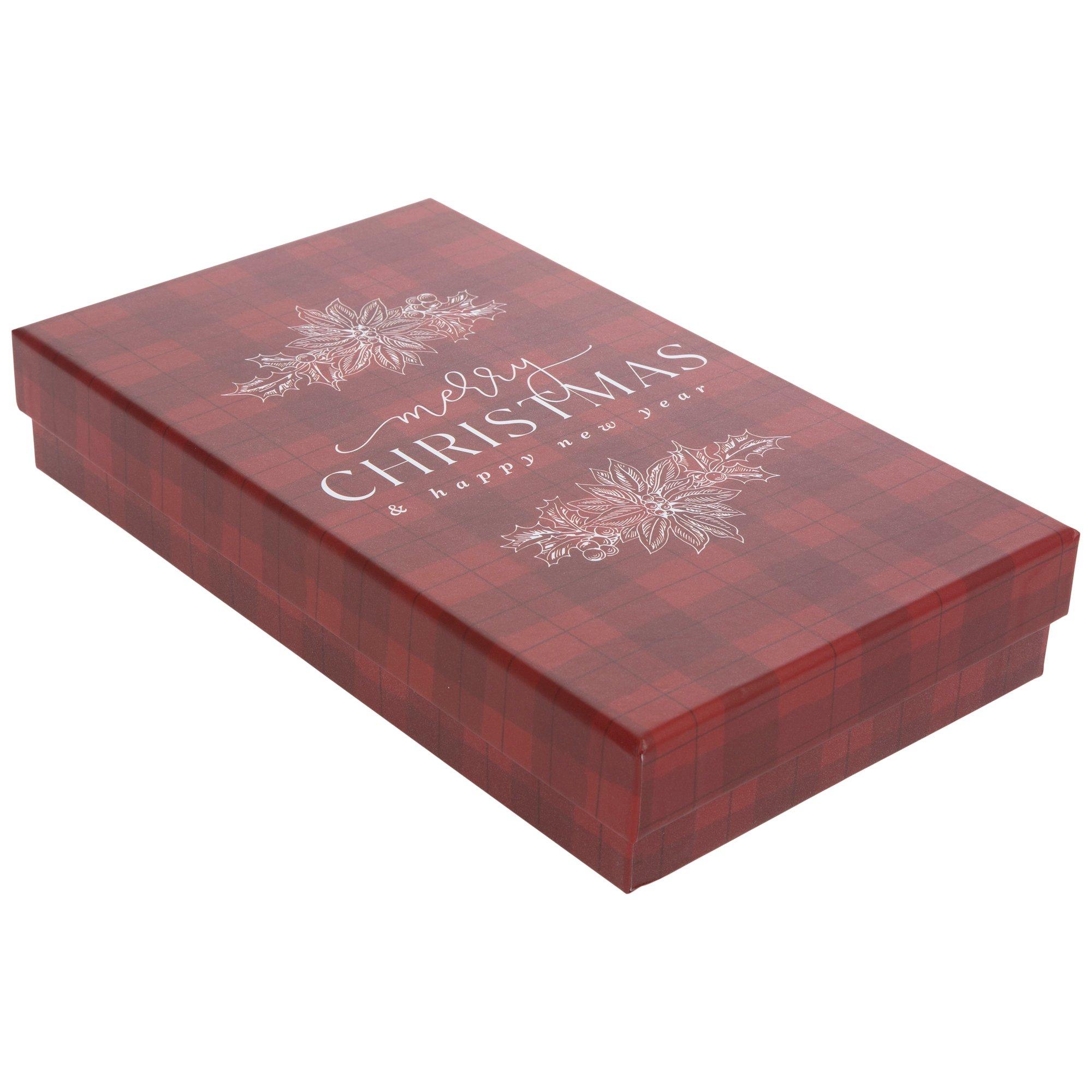 Merry Christmas Plaid Gift Box | Hobby Lobby | 5463229