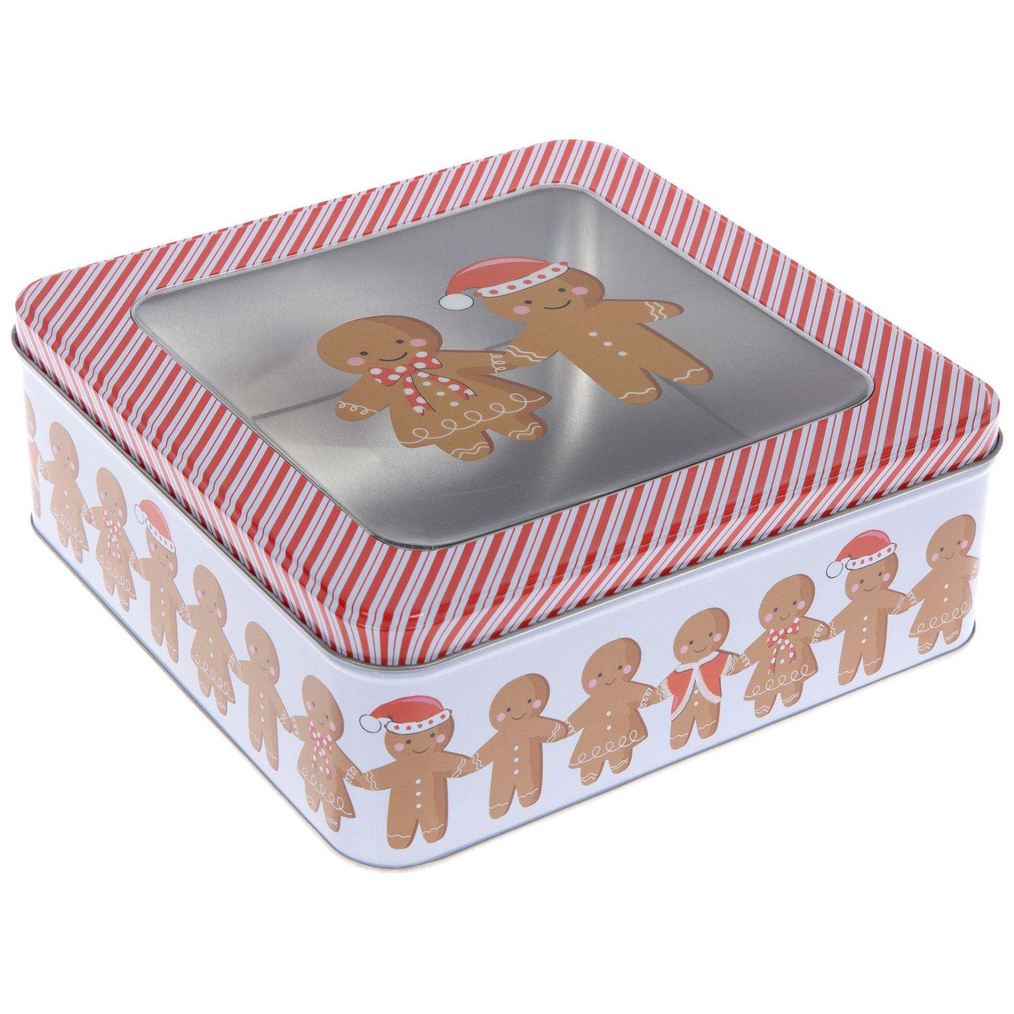 Red & White Gingerbread Cookies Tin Box | Hobby Lobby | 5467568