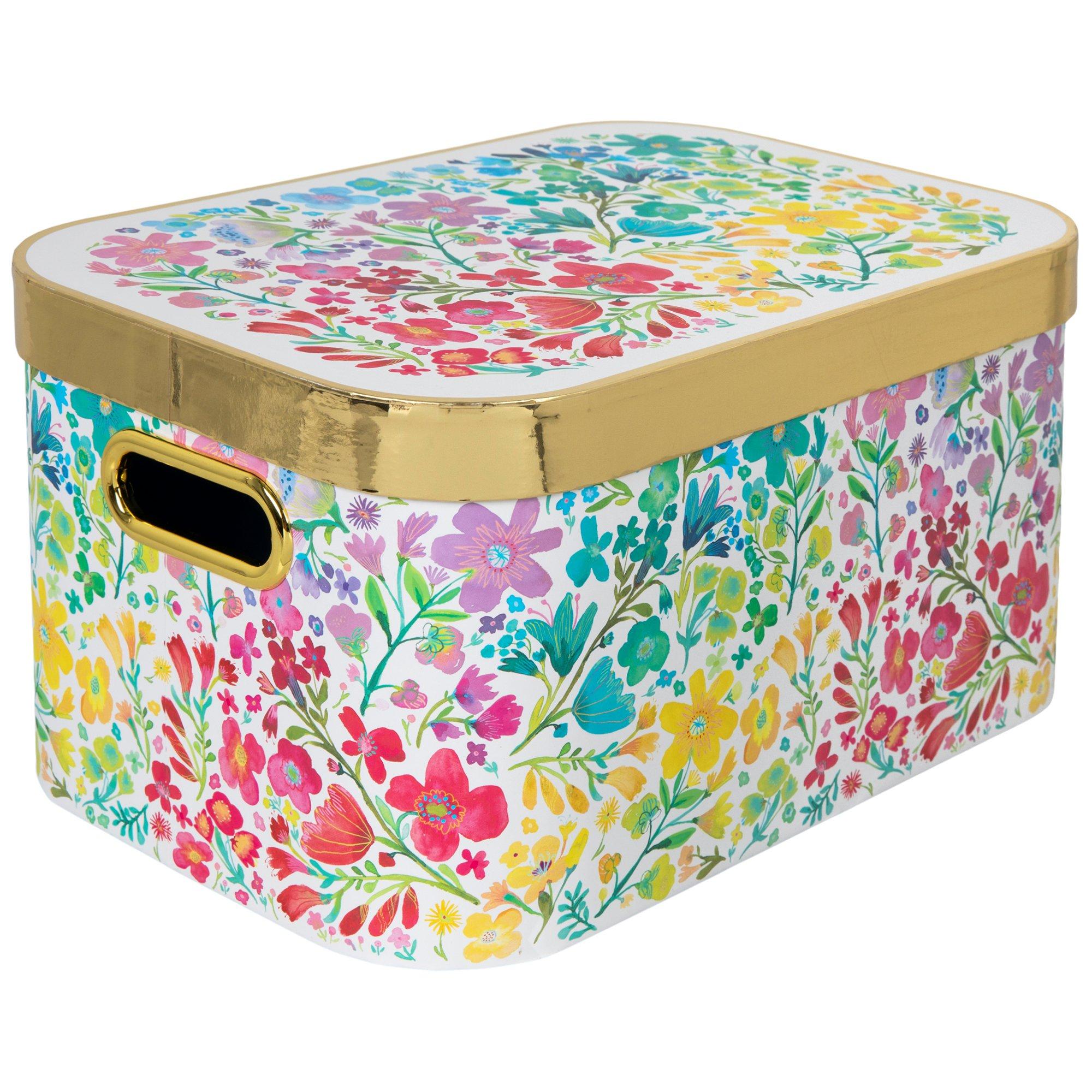 Multi-Color Watercolor Floral Box | Hobby Lobby | 5481189