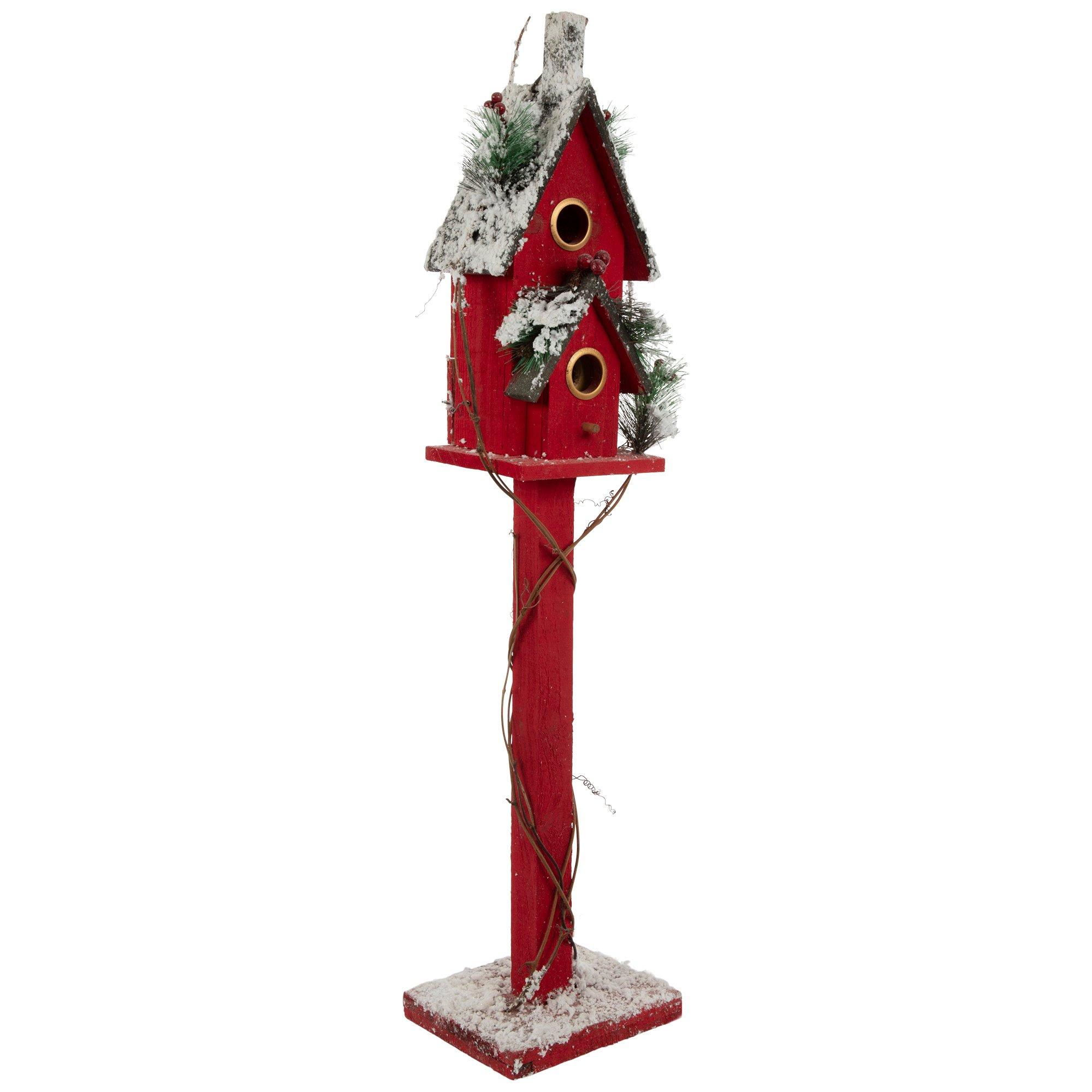 Flocked Wood Birdhouse | Hobby Lobby | 5499066