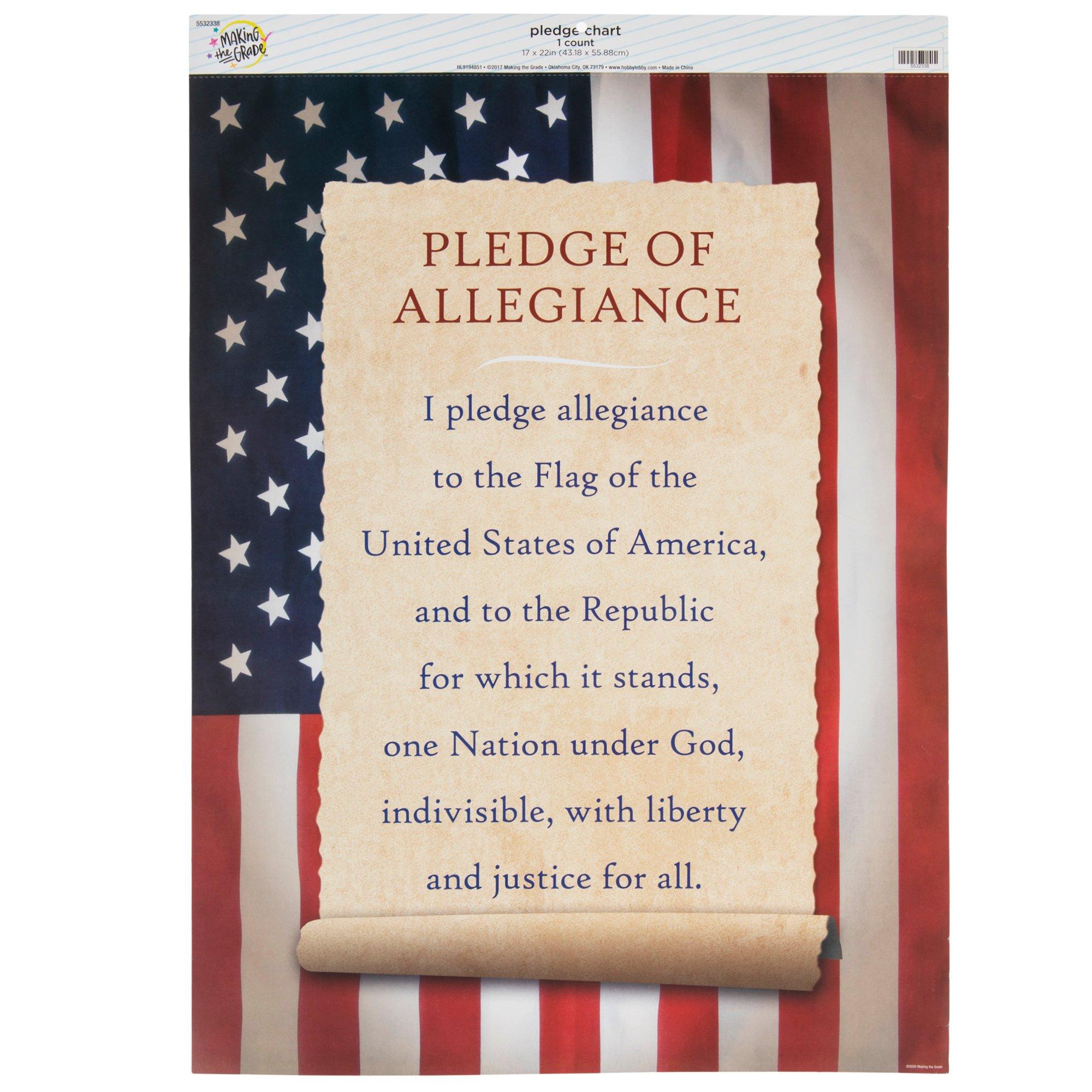 Pledge Of Allegiance Poster | Hobby Lobby | 5532338