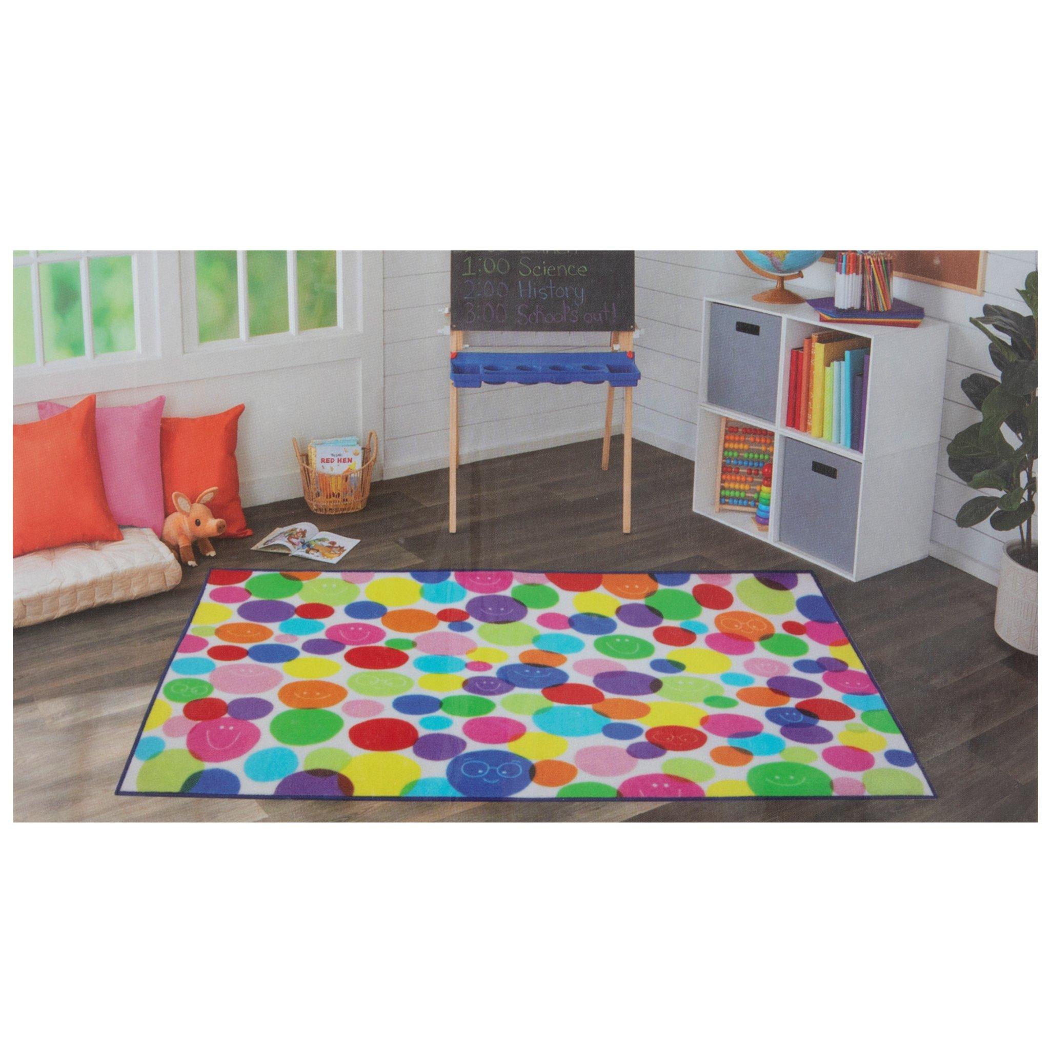 Rainbow Smiley Face Rug | Hobby Lobby | 5533872