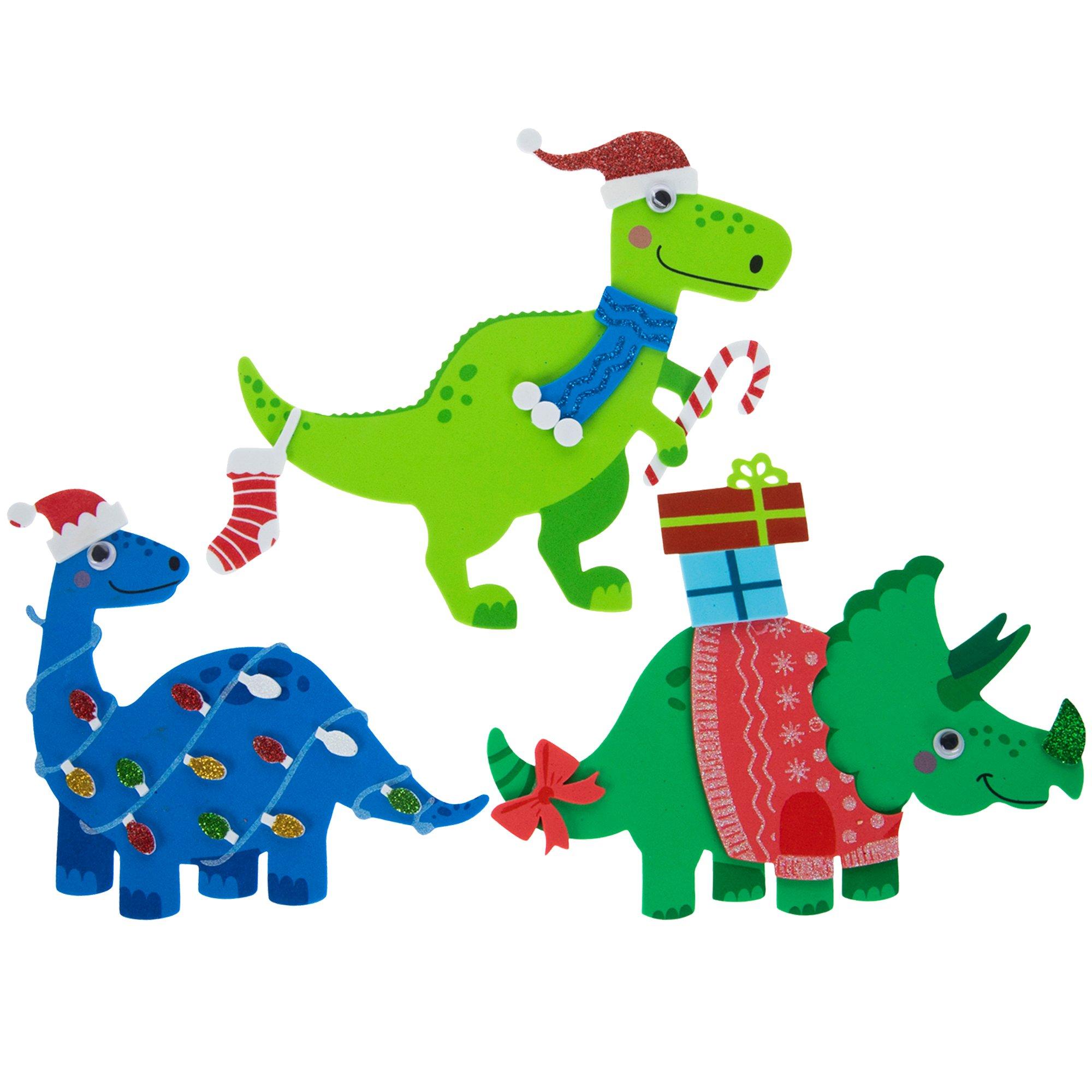 Christmas Dinosaurs Foam Craft Kit | Hobby Lobby | 5534573