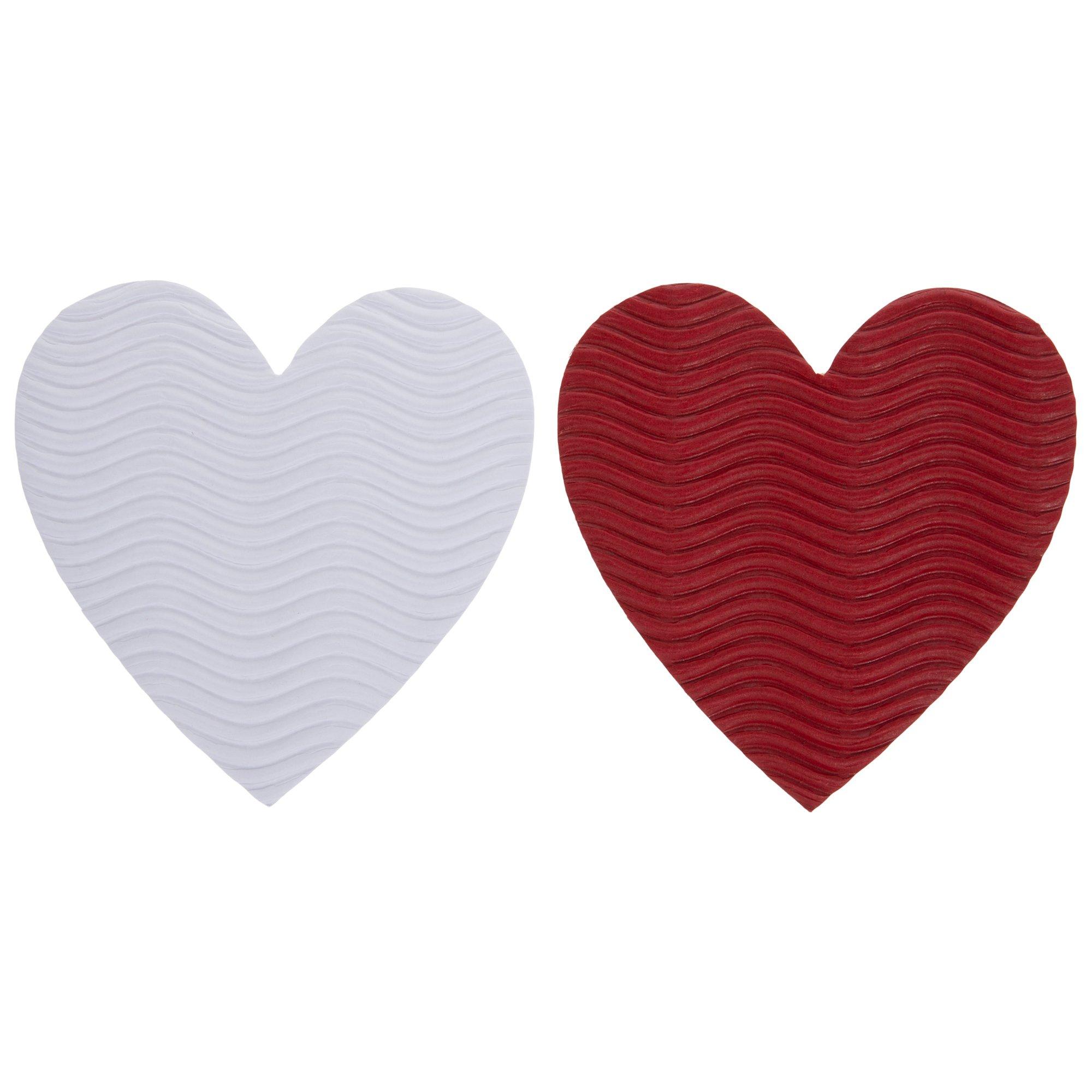 Red & White Corrugated Heart Cutouts | Hobby Lobby | 5538517