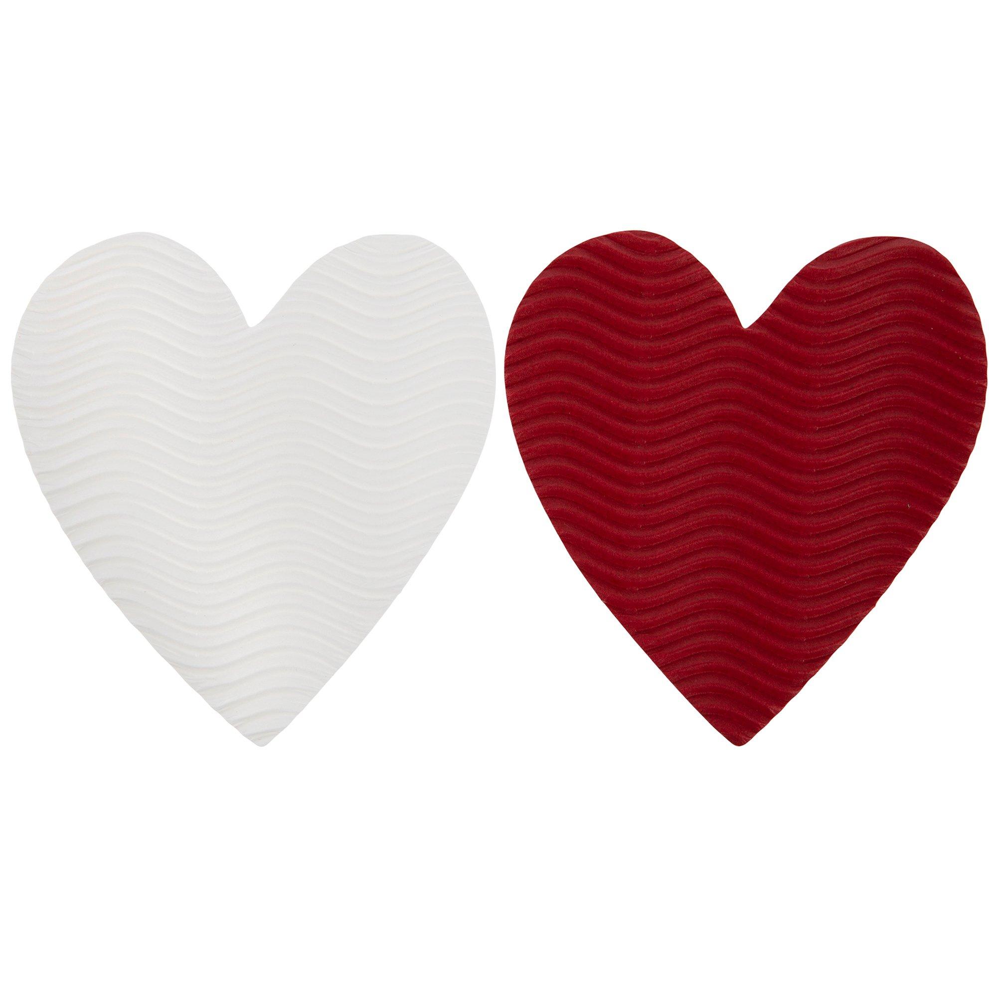 Red & White Corrugated Heart Cutouts | Hobby Lobby | 5538517