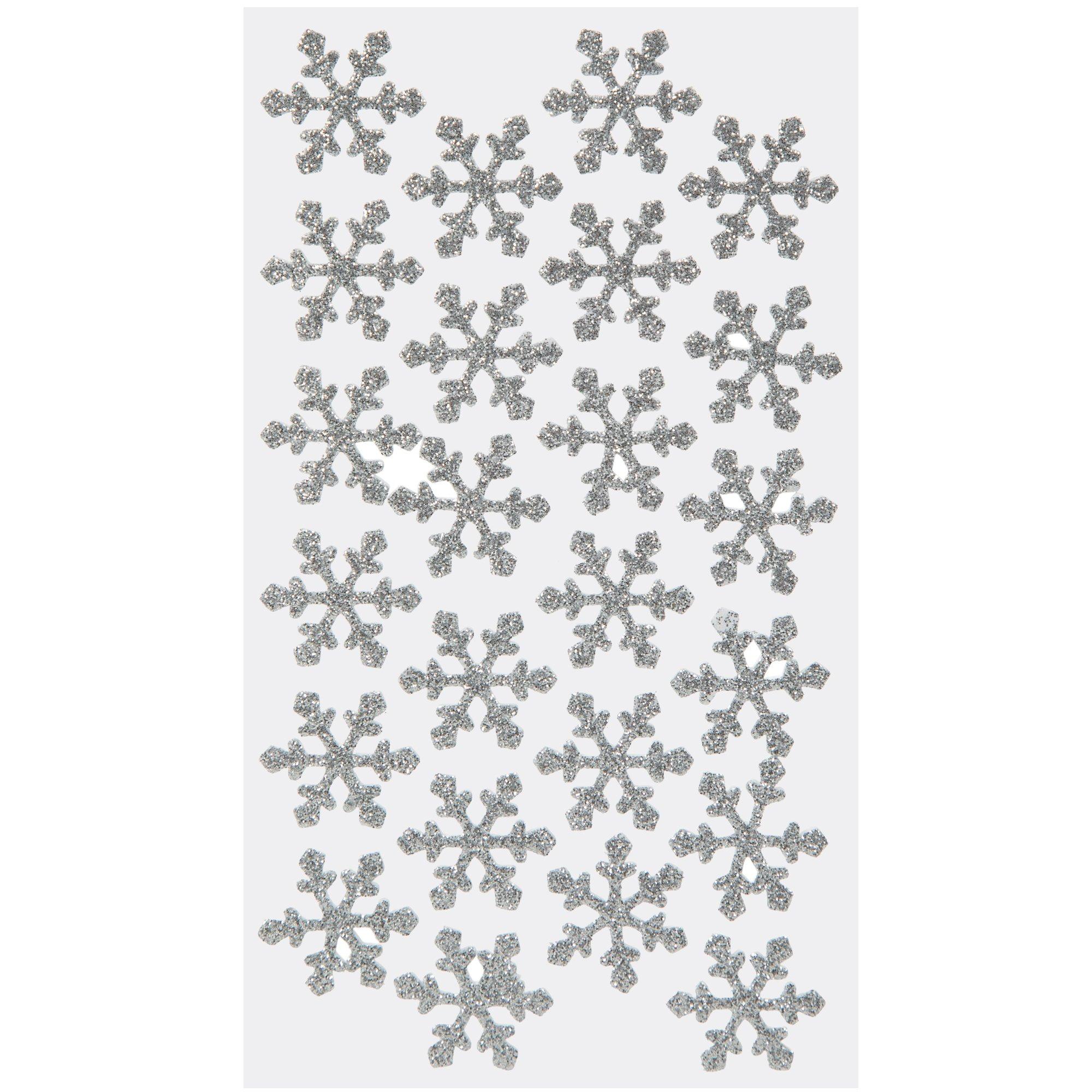 Mini Snowflake Foam Glitter Stickers | Hobby Lobby | 5544101