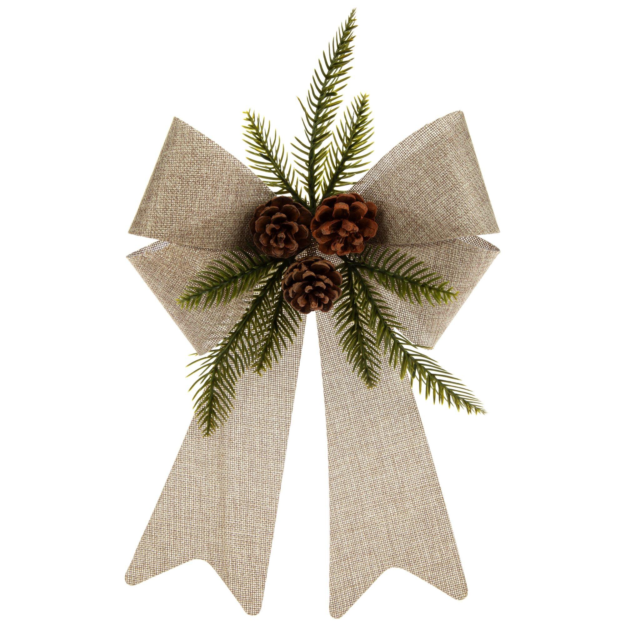 Burlap & Pinecones Bow | Hobby Lobby | 5549522