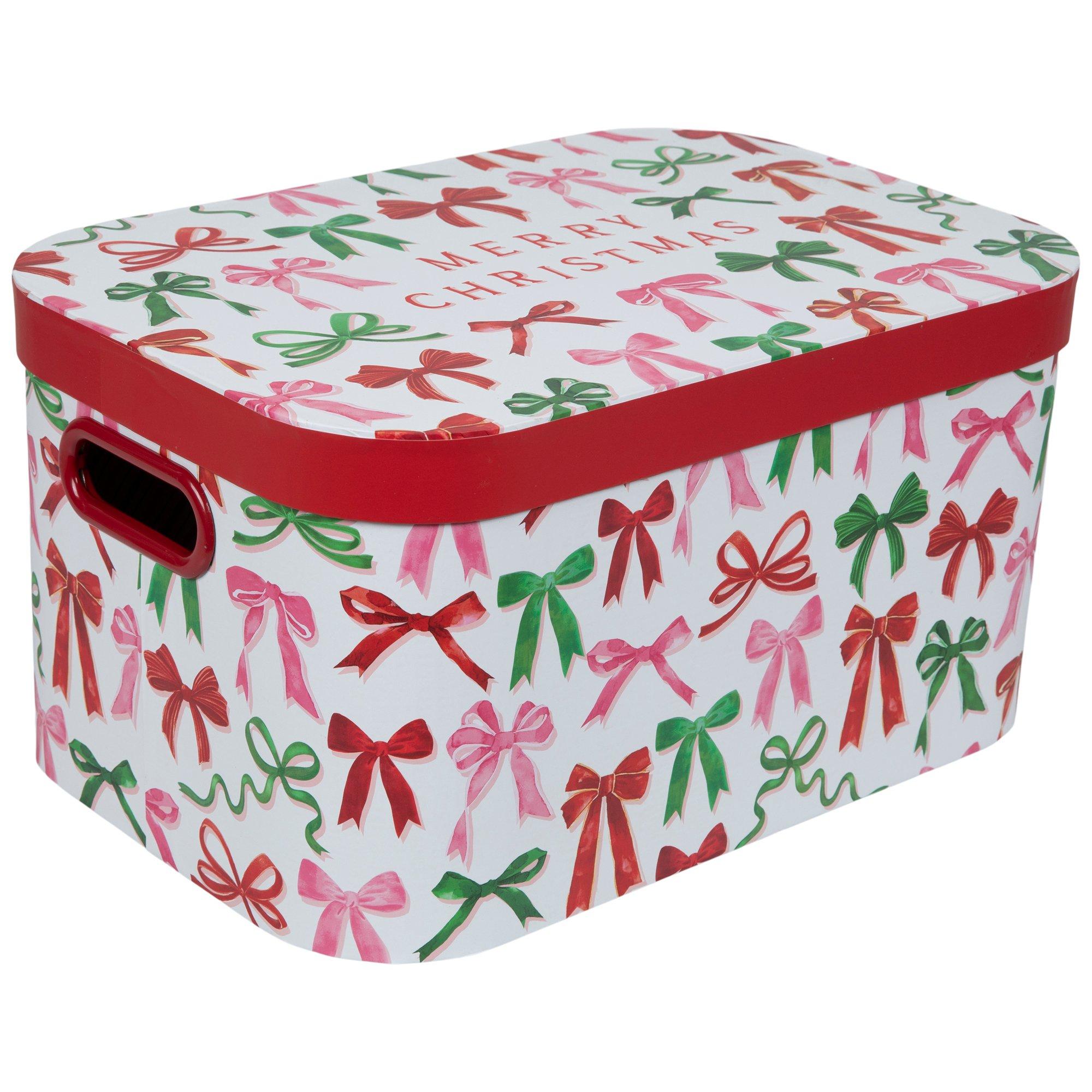 Red, Green & Pink Bows Rectangular Box | Hobby Lobby | 5552195