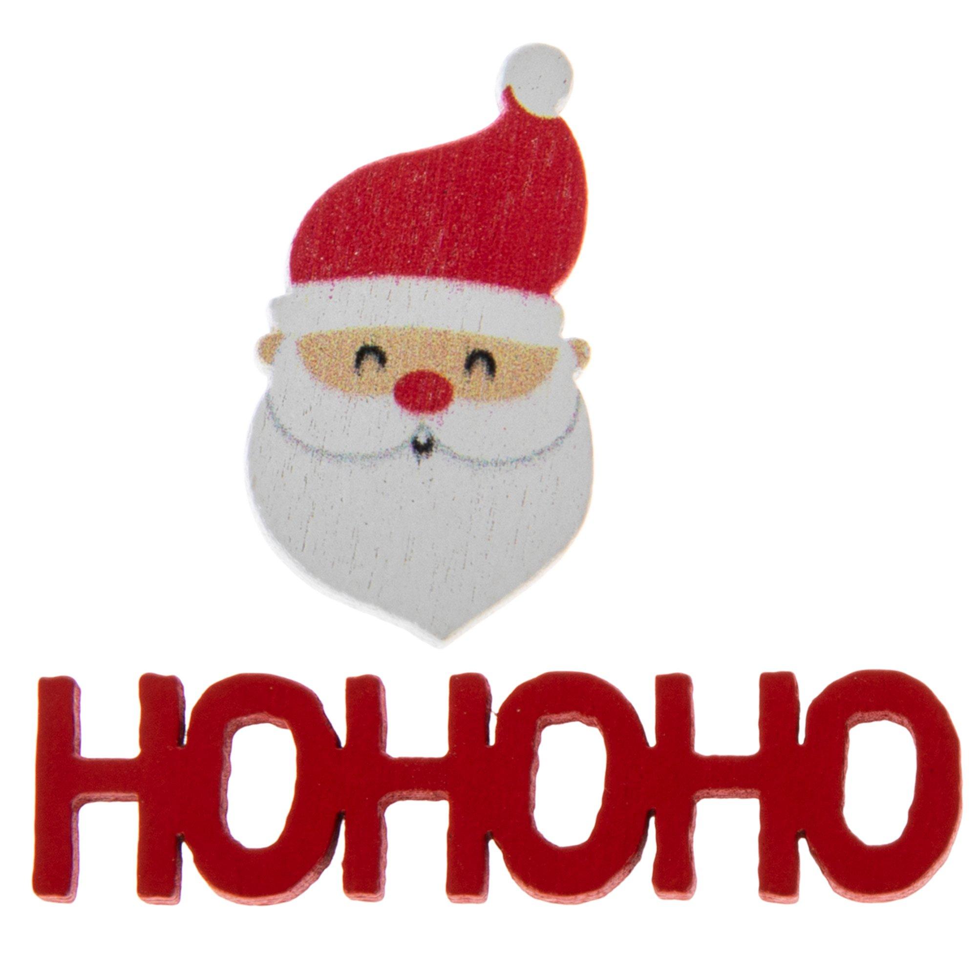Santa Claus & Phrases Wood Embellishments | Hobby Lobby | 5555958