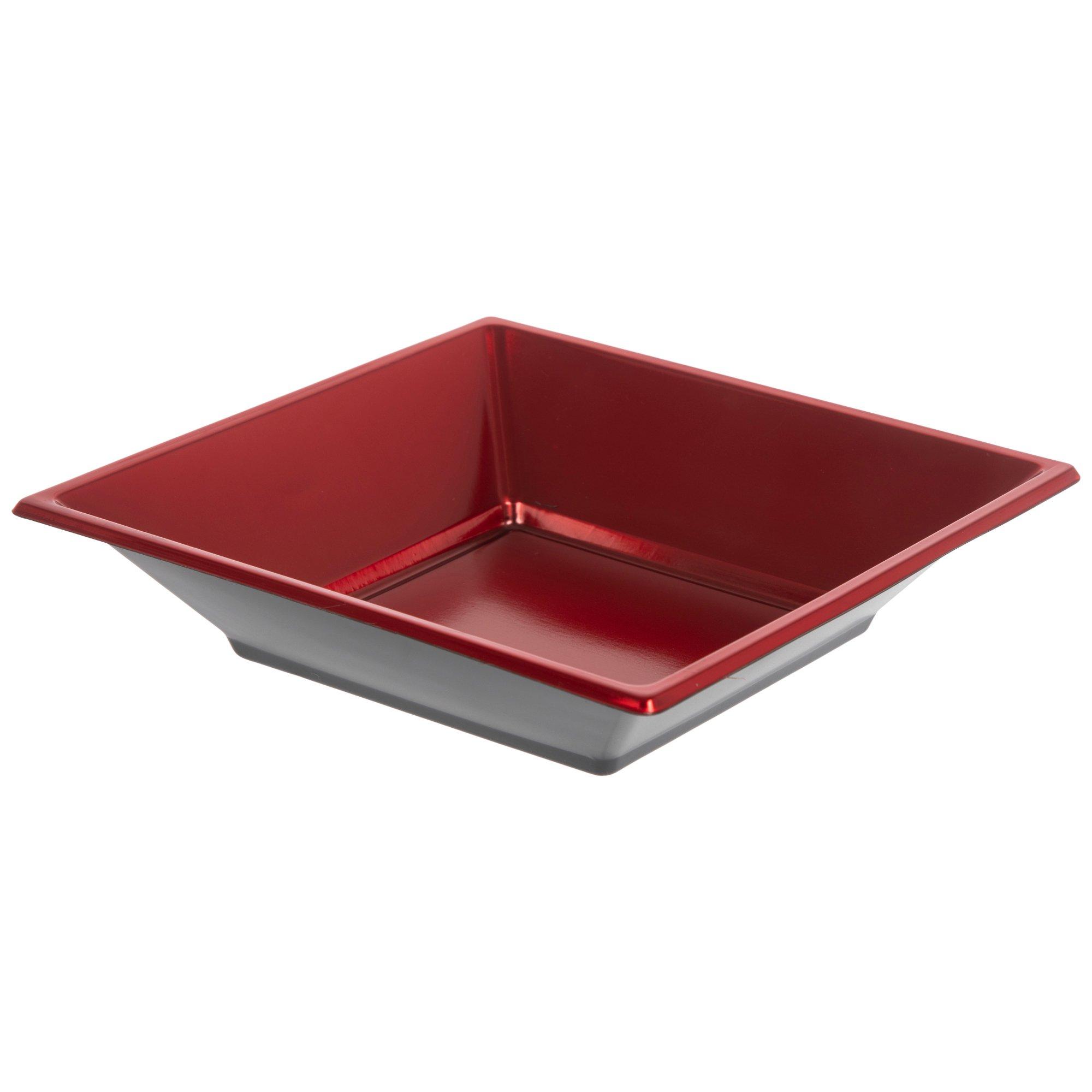 Red Metallic Square Bowls | Hobby Lobby | 5571310