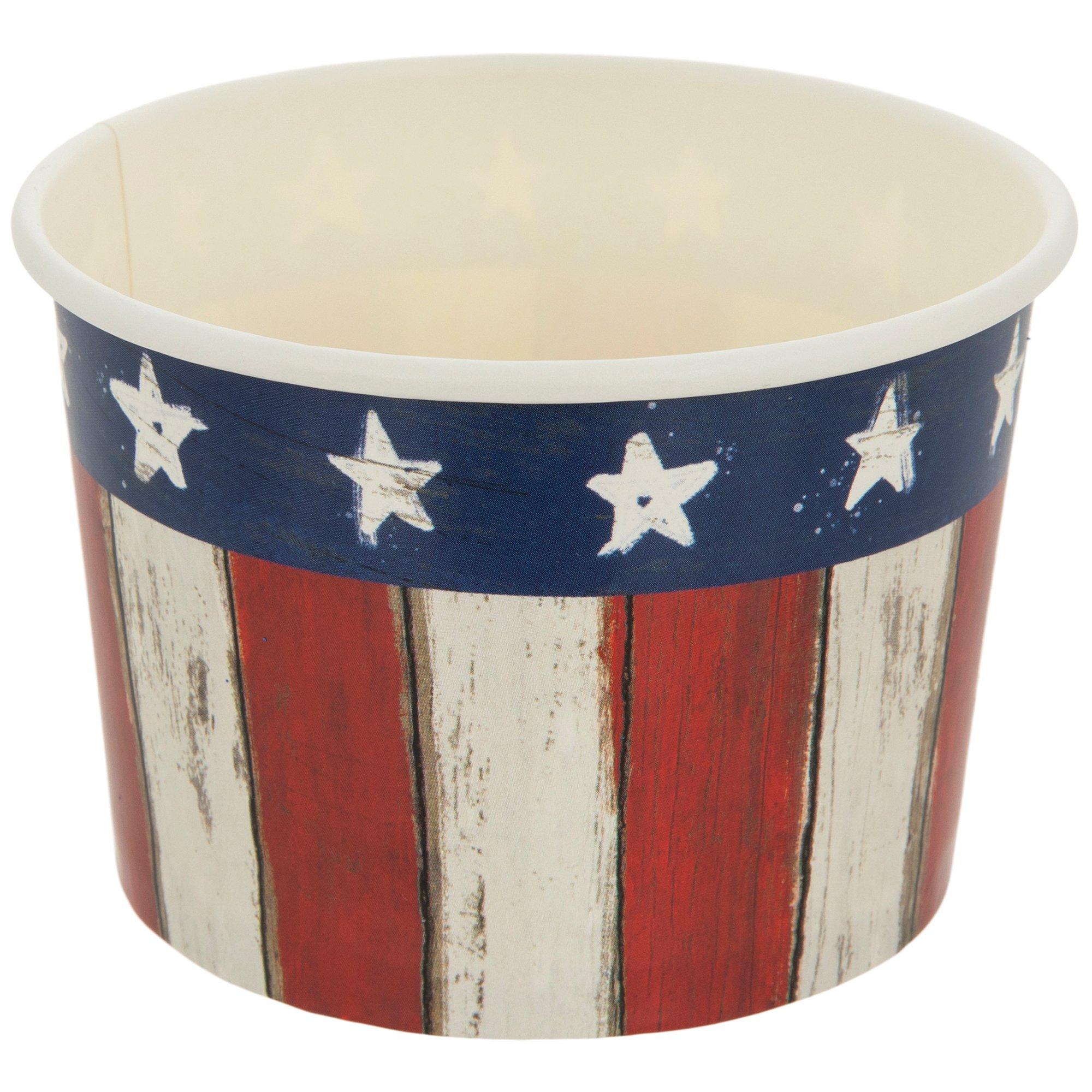 Wood Plank American Flag Snack Cups | Hobby Lobby | 5577945