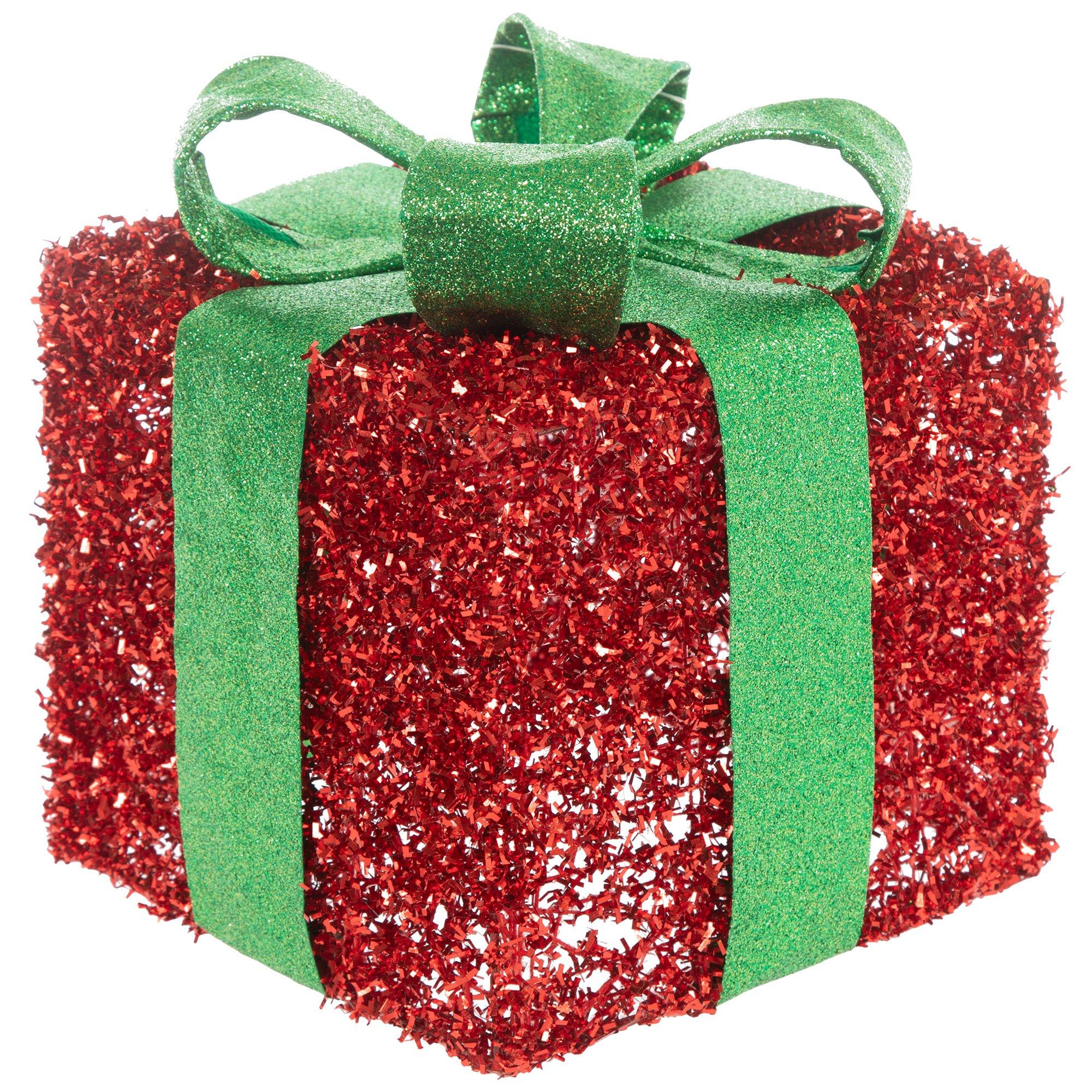 Red & Green Tinsel Present | Hobby Lobby | 5583406
