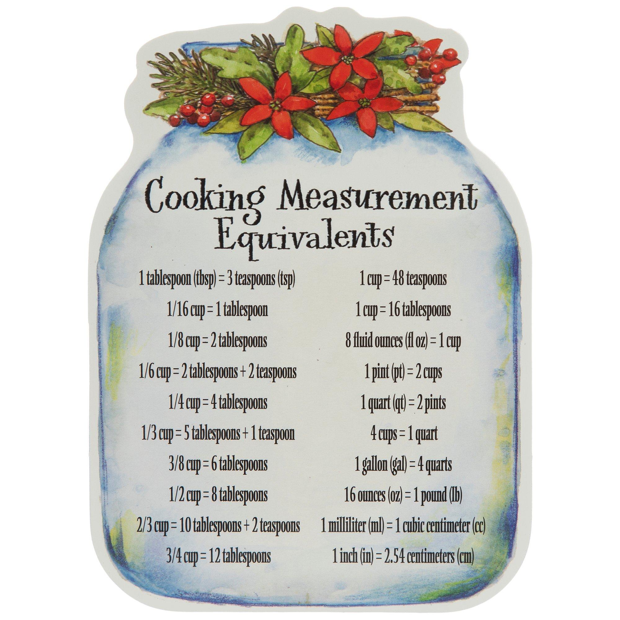 Cooking Measurement Equivalents Jar Magnet | Hobby Lobby | 5589684