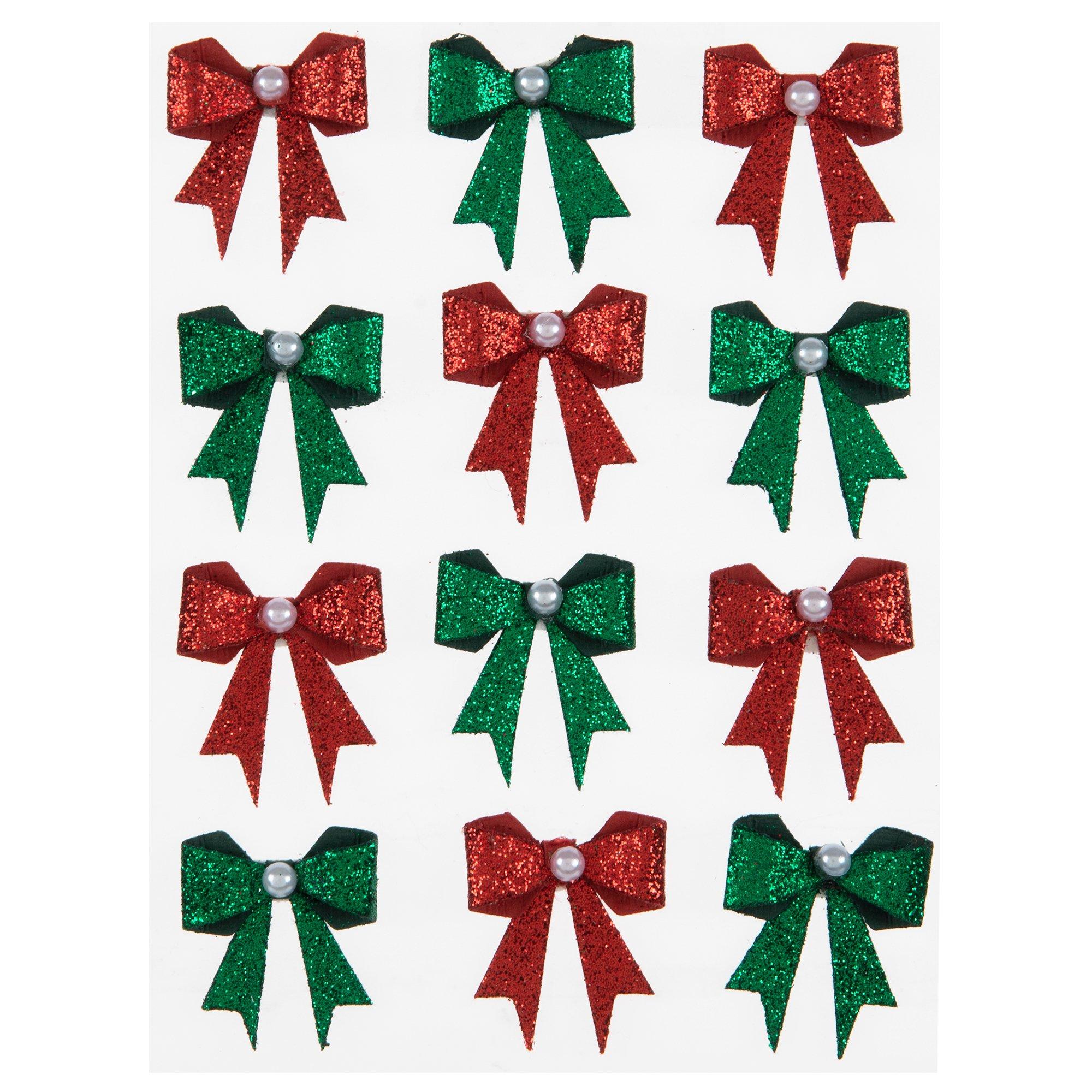 Green Christmas Bow Clipart