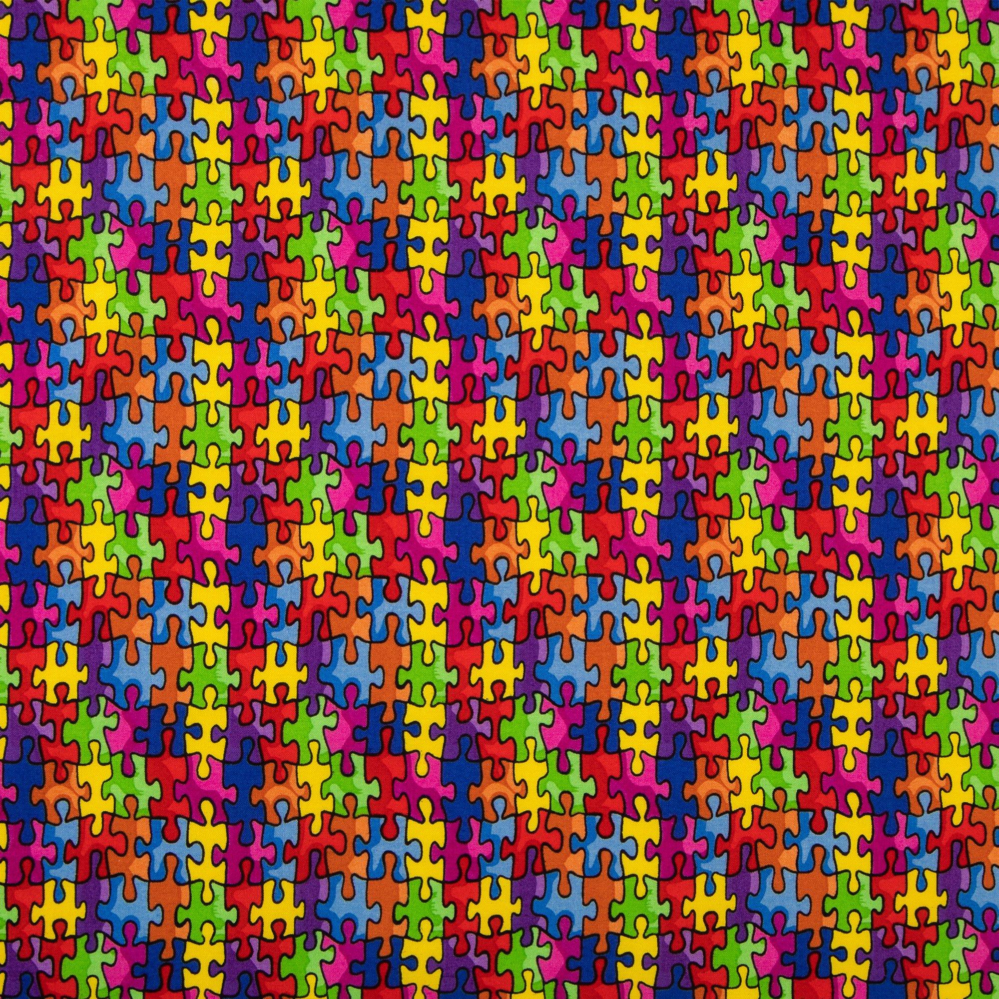 Autism Awareness Cotton Calico Fabric | Hobby Lobby | 562488