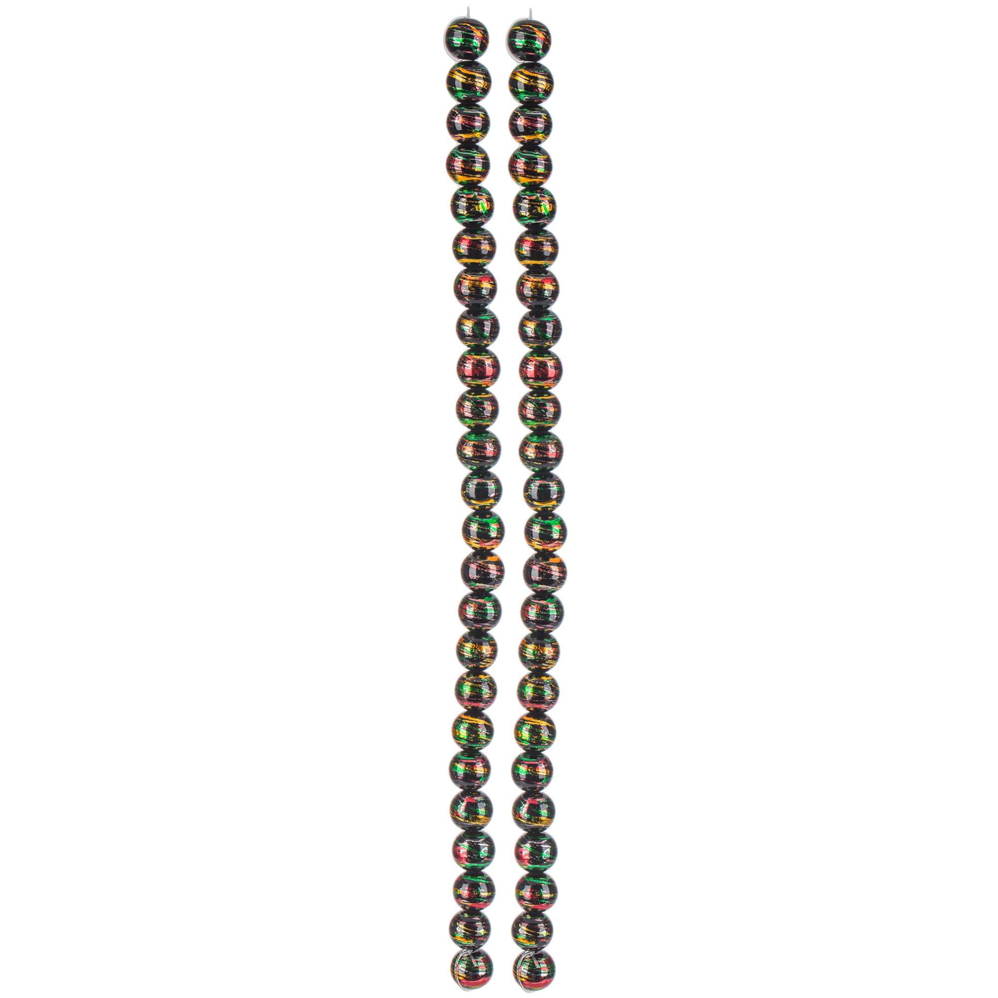 Black Confetti Glass Bead Strands | Hobby Lobby | 562918