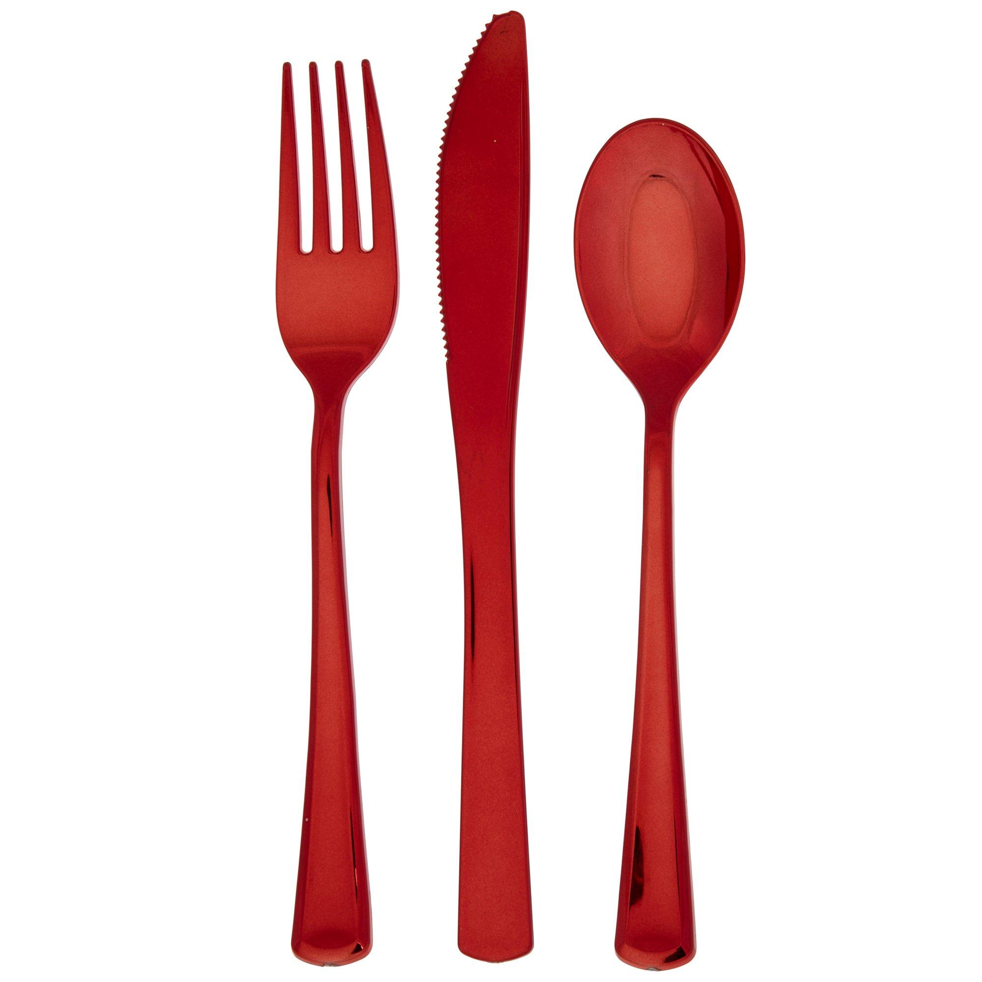 Red Metallic Cutlery | Hobby Lobby | 5650809