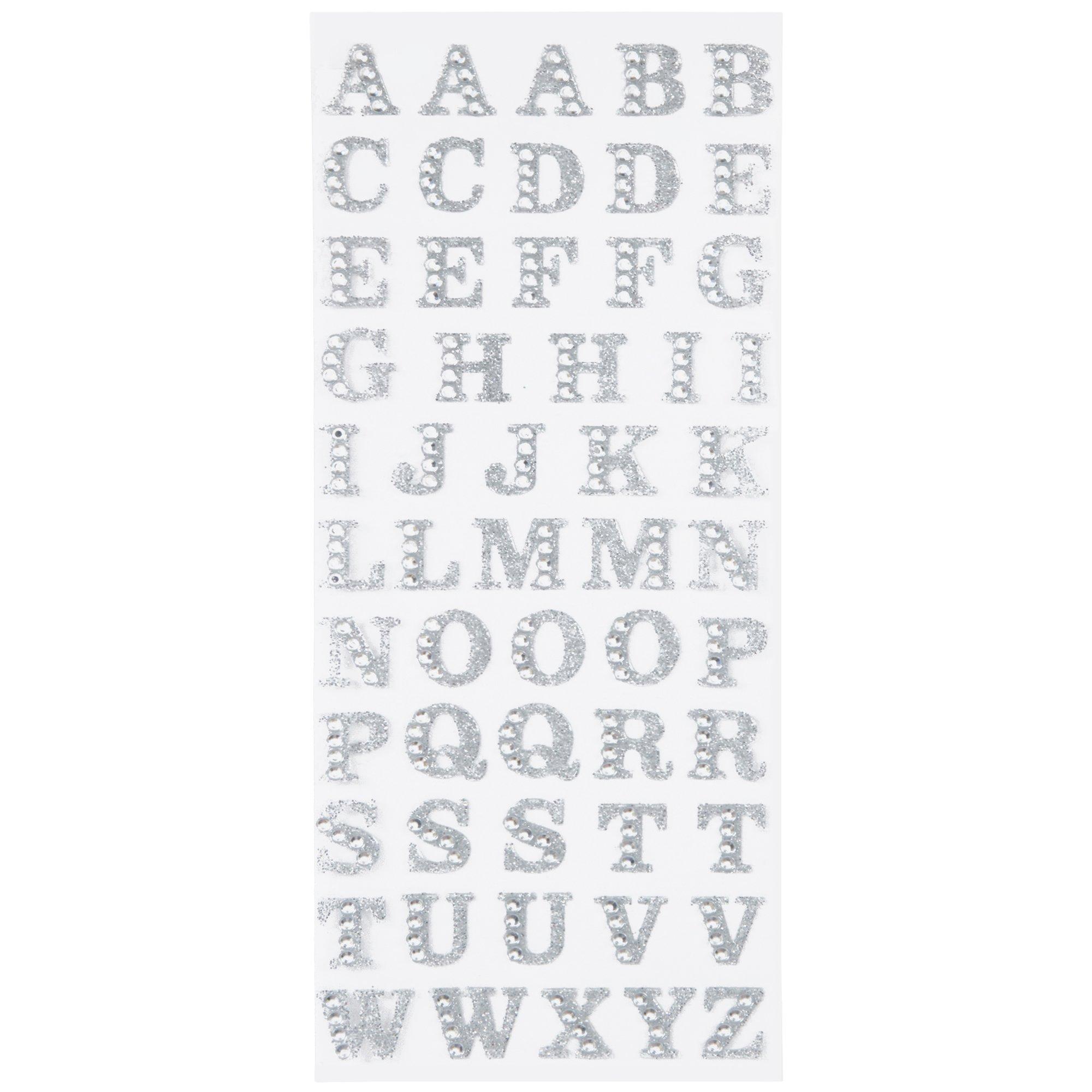 Glitter & Rhinestones Alphabet Stickers | Hobby Lobby | 568444