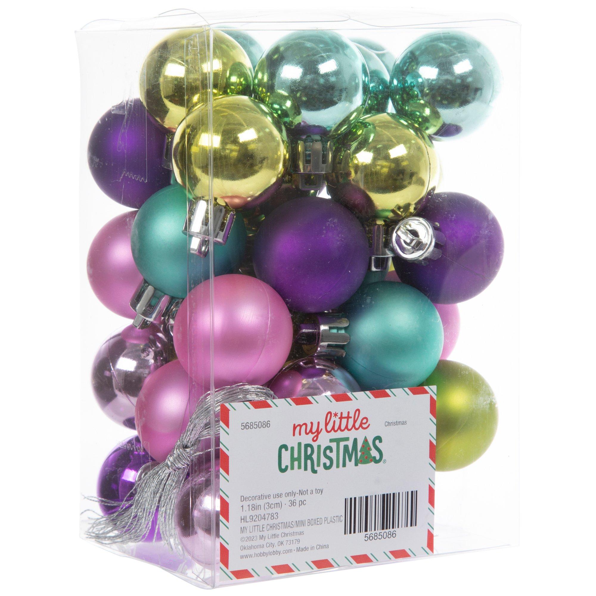 Bright Matte & Shiny Mini Ball Ornaments | Hobby Lobby | 5685086