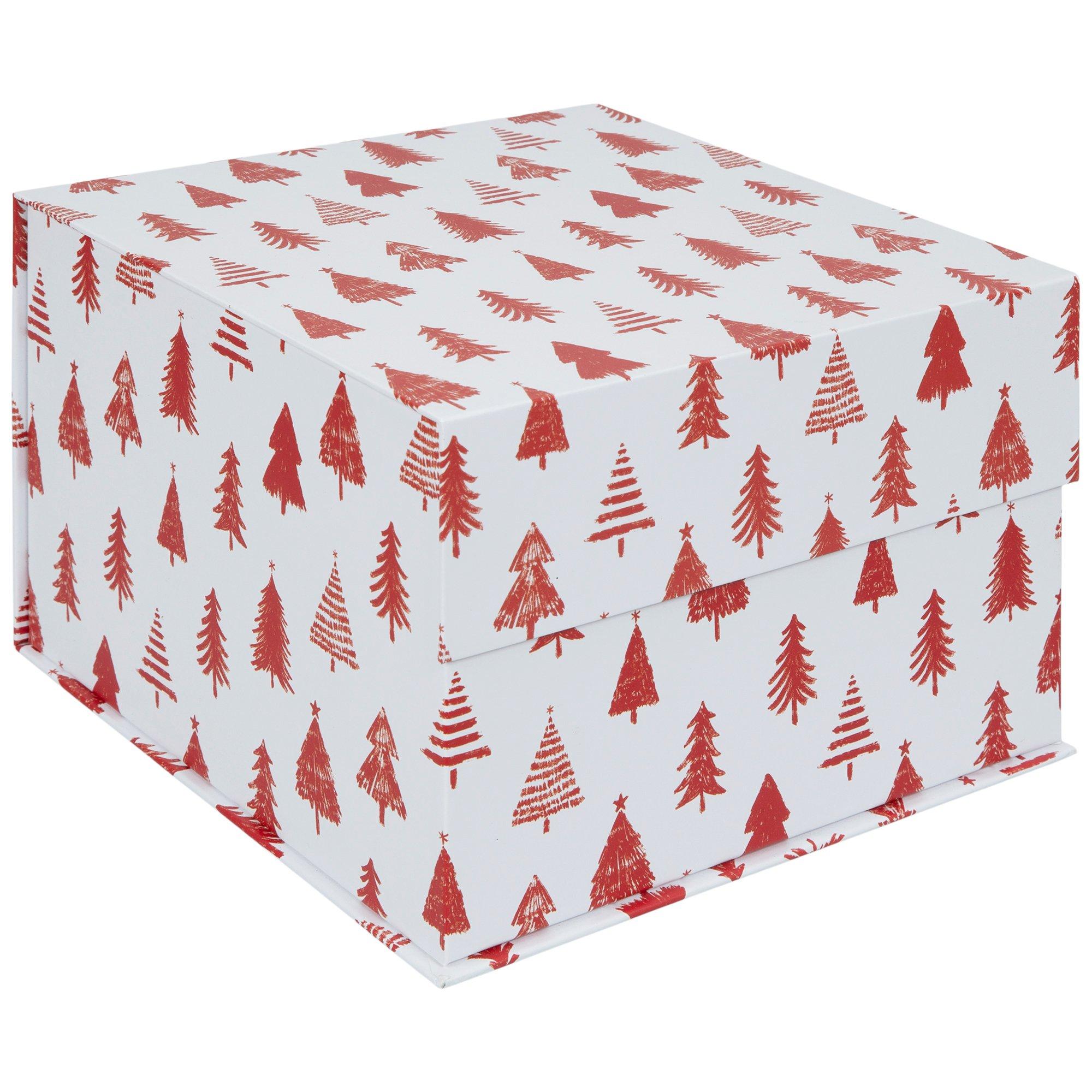 Christmas Trees Square Gift Box | Hobby Lobby | 5695184