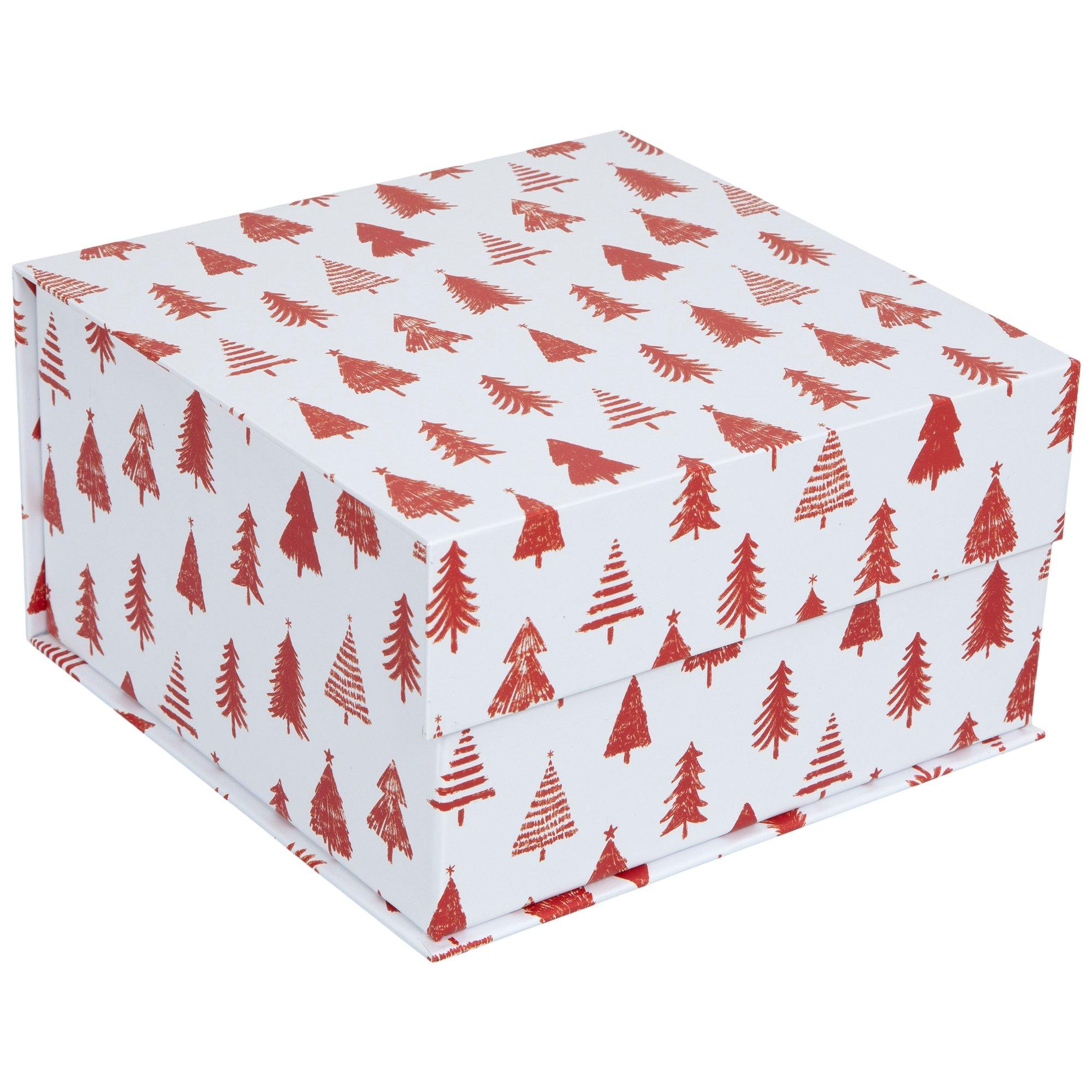 Christmas Trees Square Gift Box | Hobby Lobby | 5695200