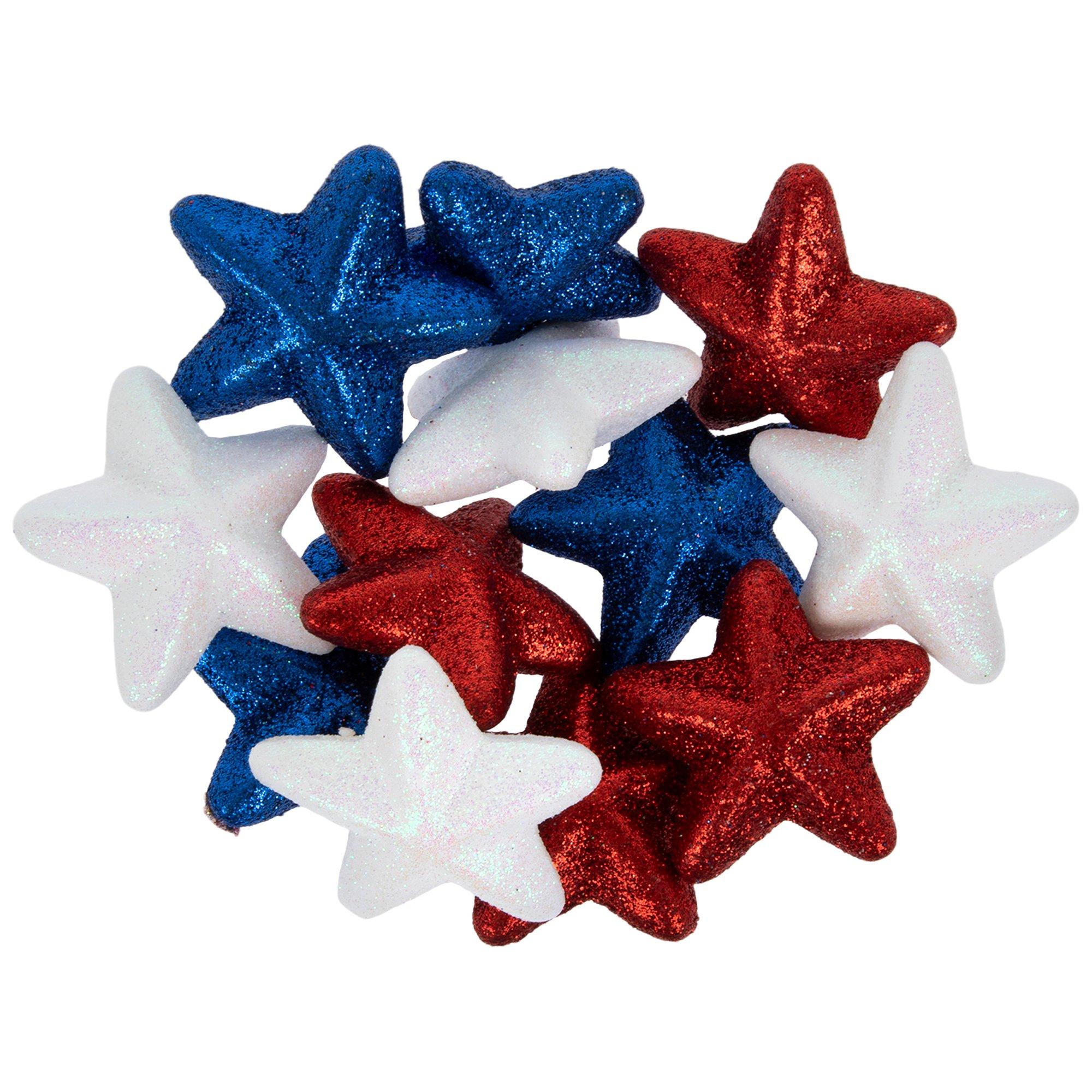 Red, White & Blue Glitter Foam Stars | Hobby Lobby | 5717525