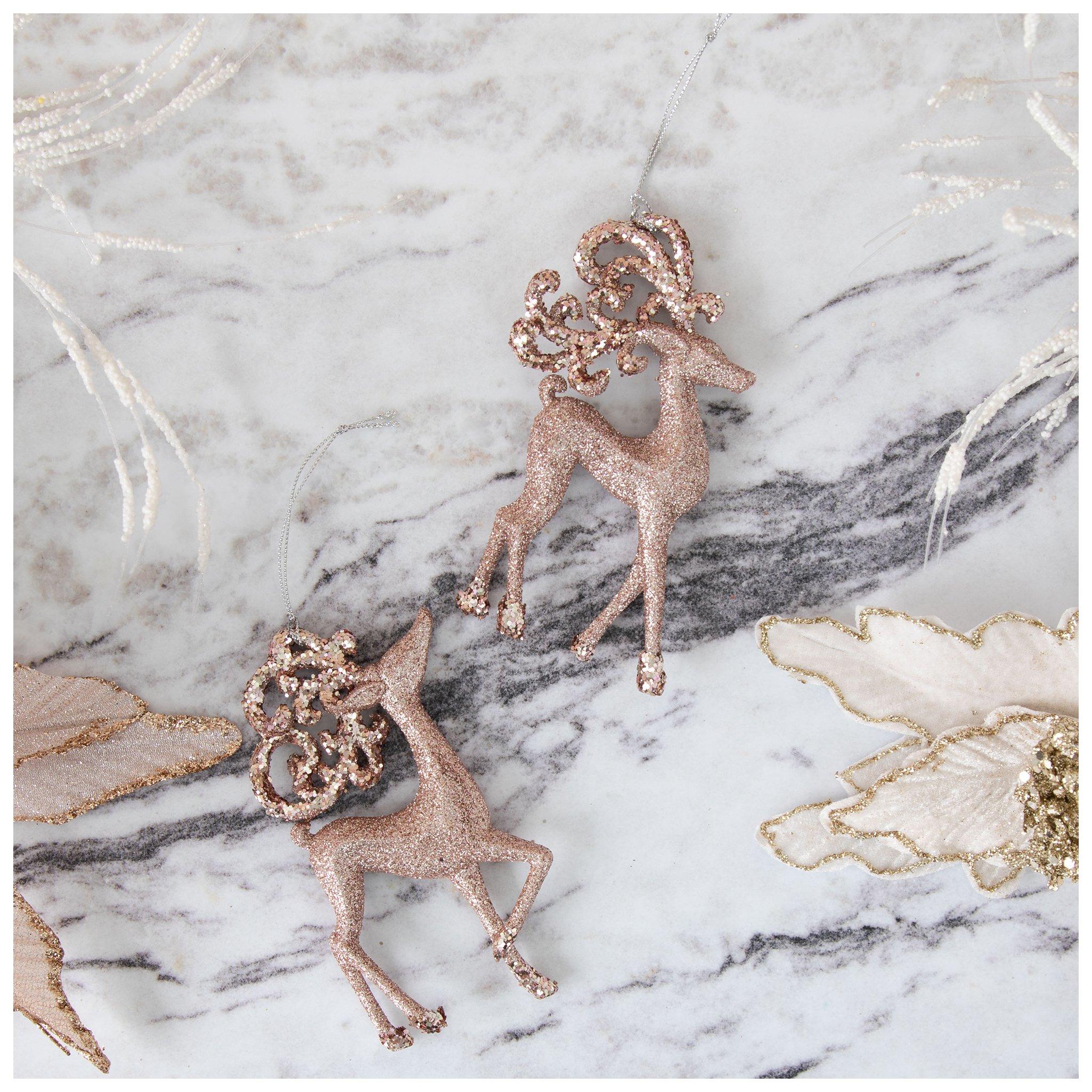 Glitter Reindeer Ornaments | Hobby Lobby | 5722103