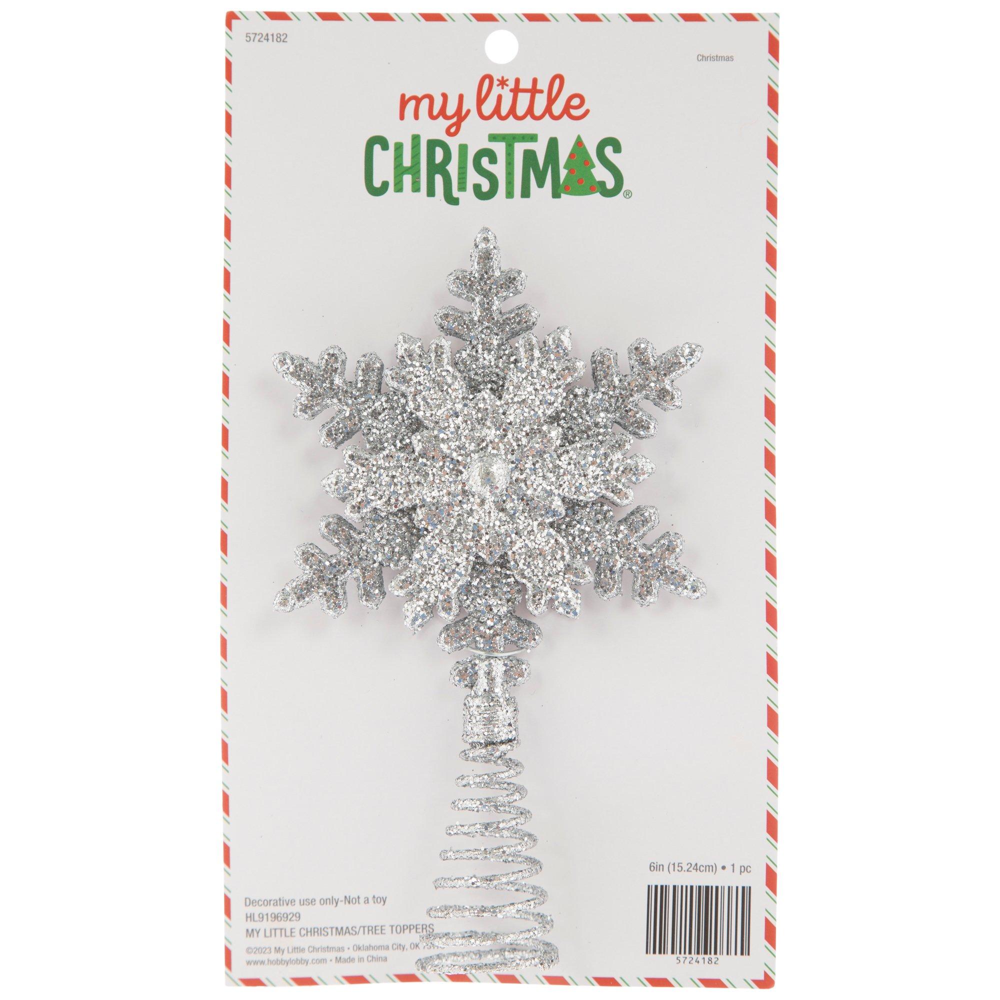 Glitter Snowflake Tree Topper | Hobby Lobby | 5724182