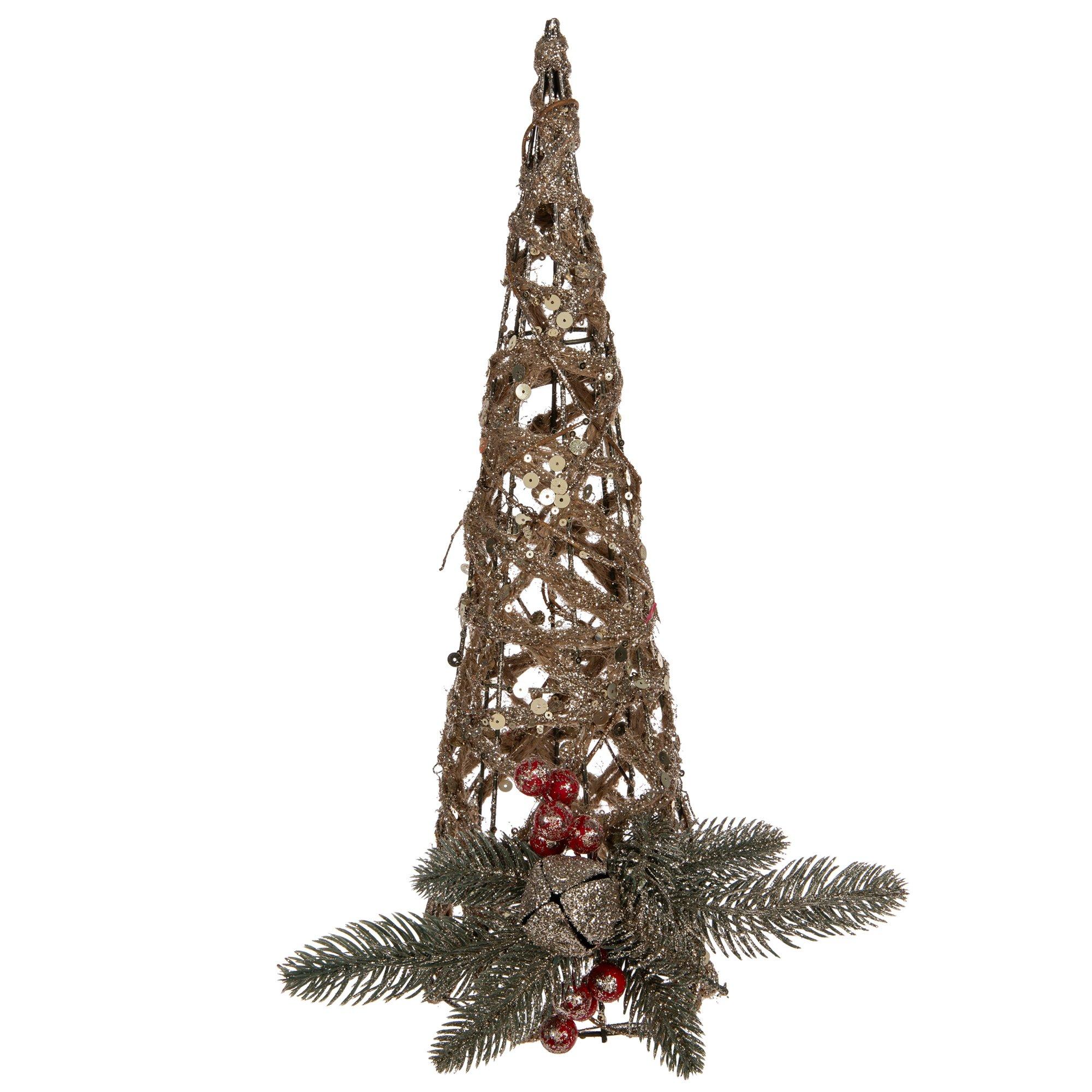 Gold Glitter & Sequin Jute Tree | Hobby Lobby | 5745336