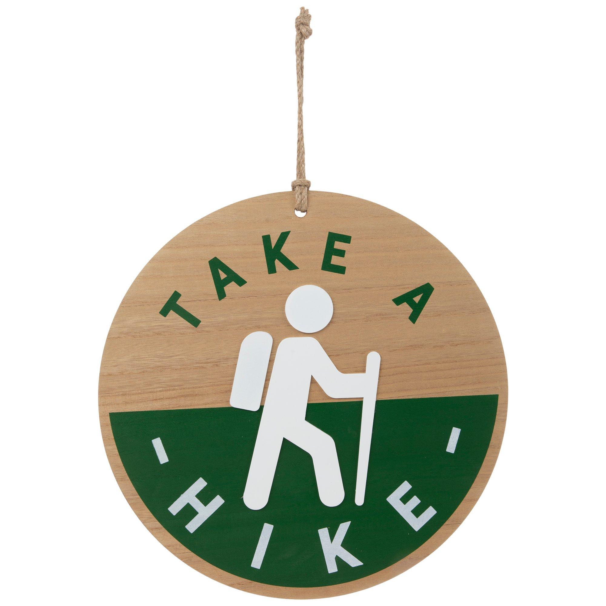 Wooden Hiking Sign