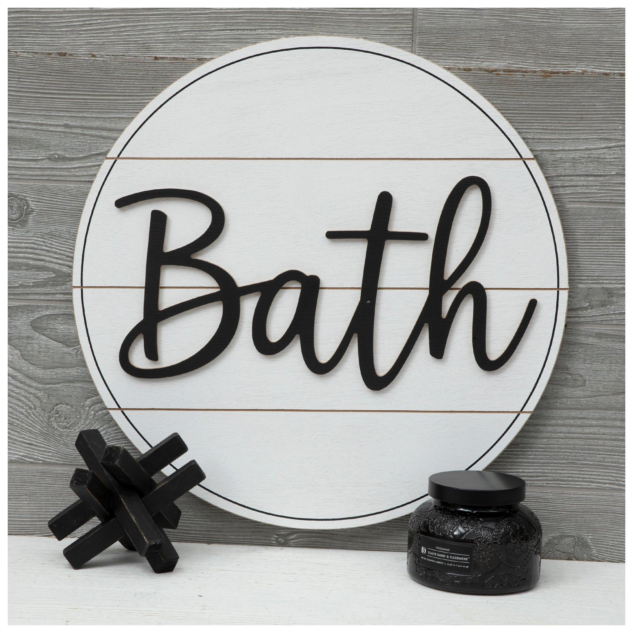 Bath Shiplap Wood Wall Decor | Hobby Lobby | 5769641