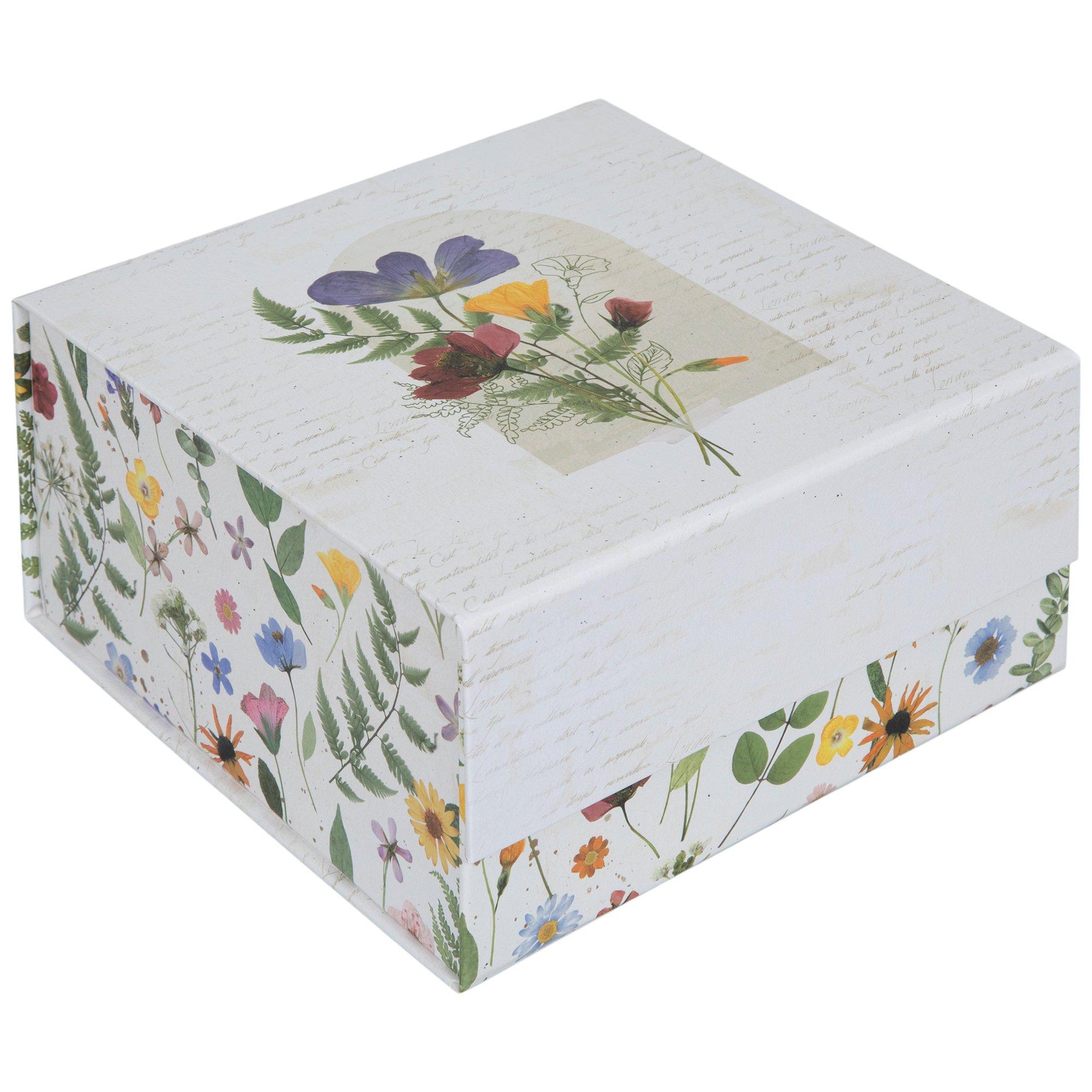 Pressed Floral Square Box | Hobby Lobby | 5773106
