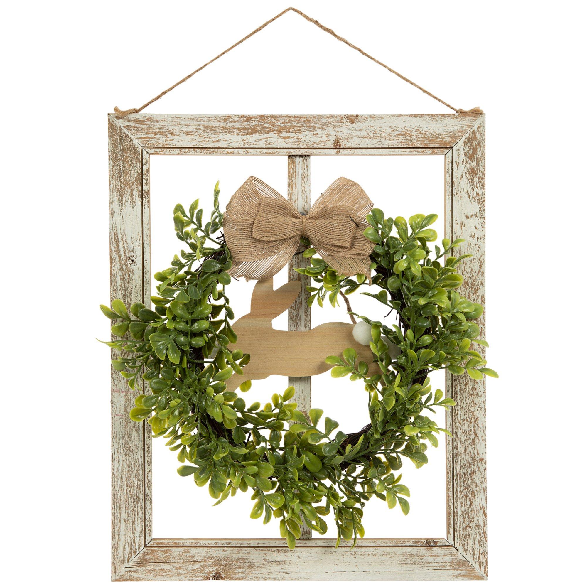 Window Wreath Wood Wall Decor | Hobby Lobby | 5896196