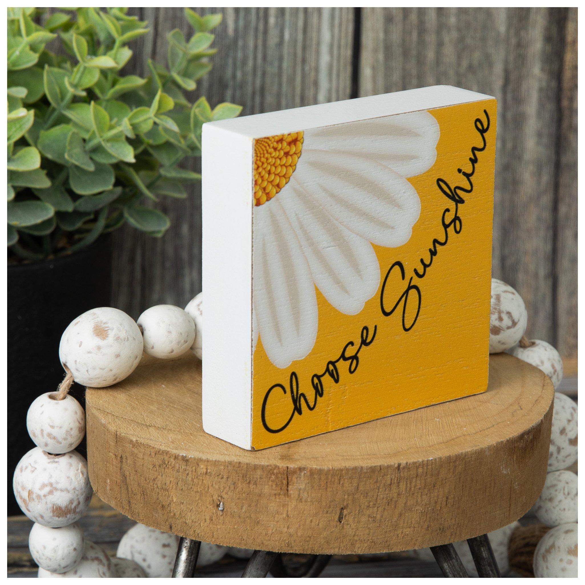 Choose Sunshine Daisy Wood Decor | Hobby Lobby | 5931332