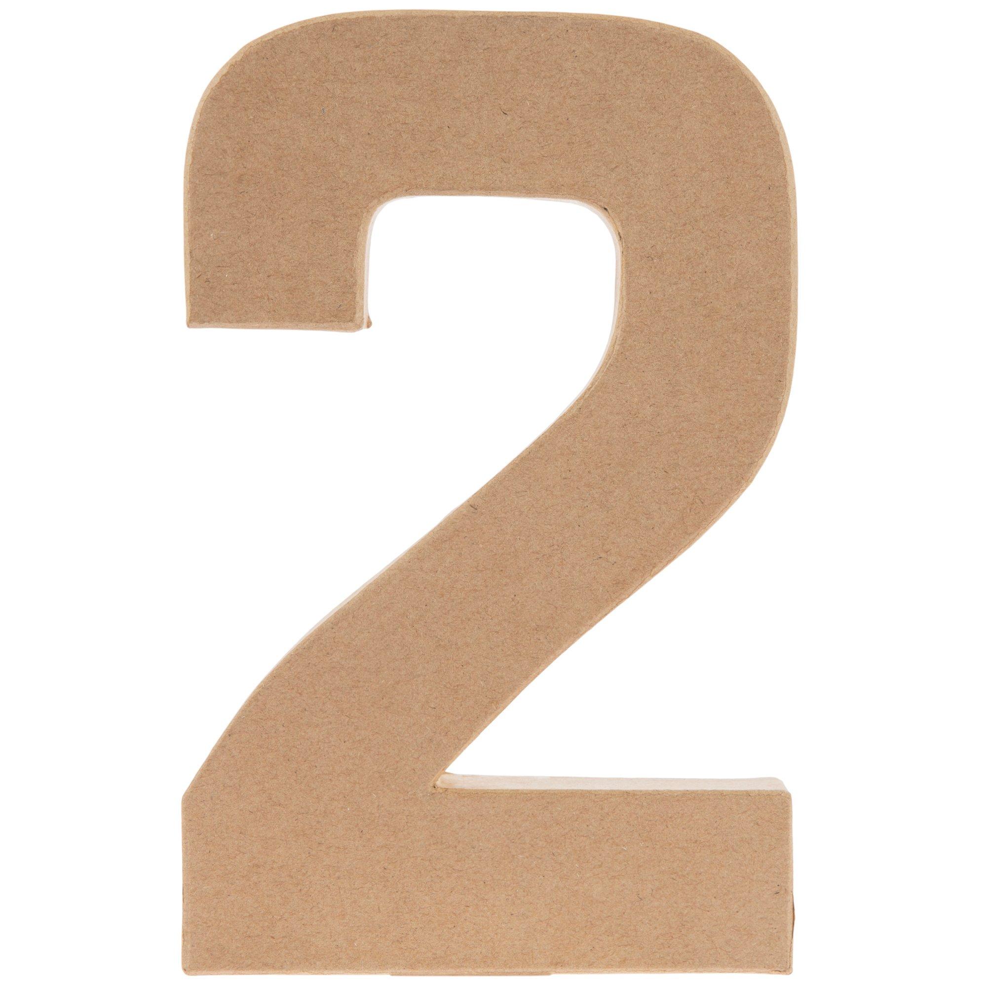Paper Mache Number - 8" | Hobby Lobby | 594424