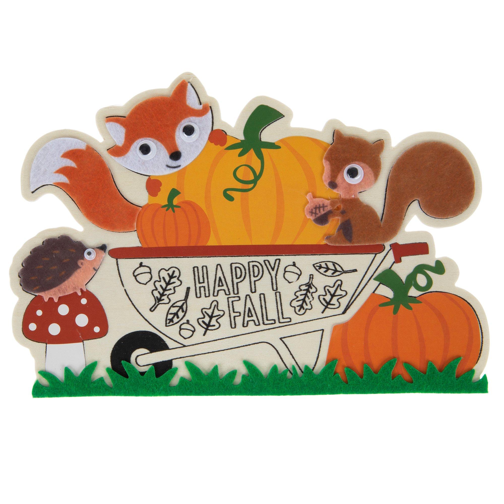 Happy Fall Critters Wood Craft Kit | Hobby Lobby | 5945357