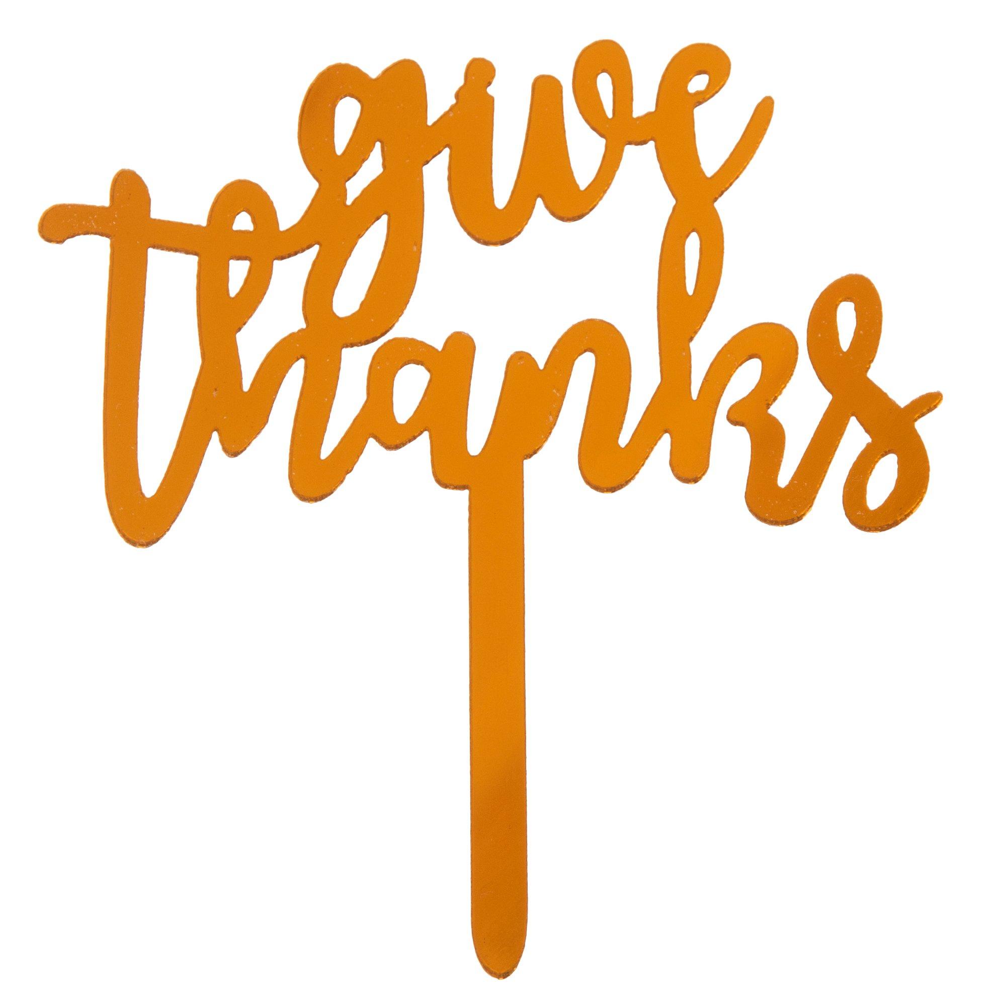 Give Thanks Cupcake Toppers | Hobby Lobby | 5946959
