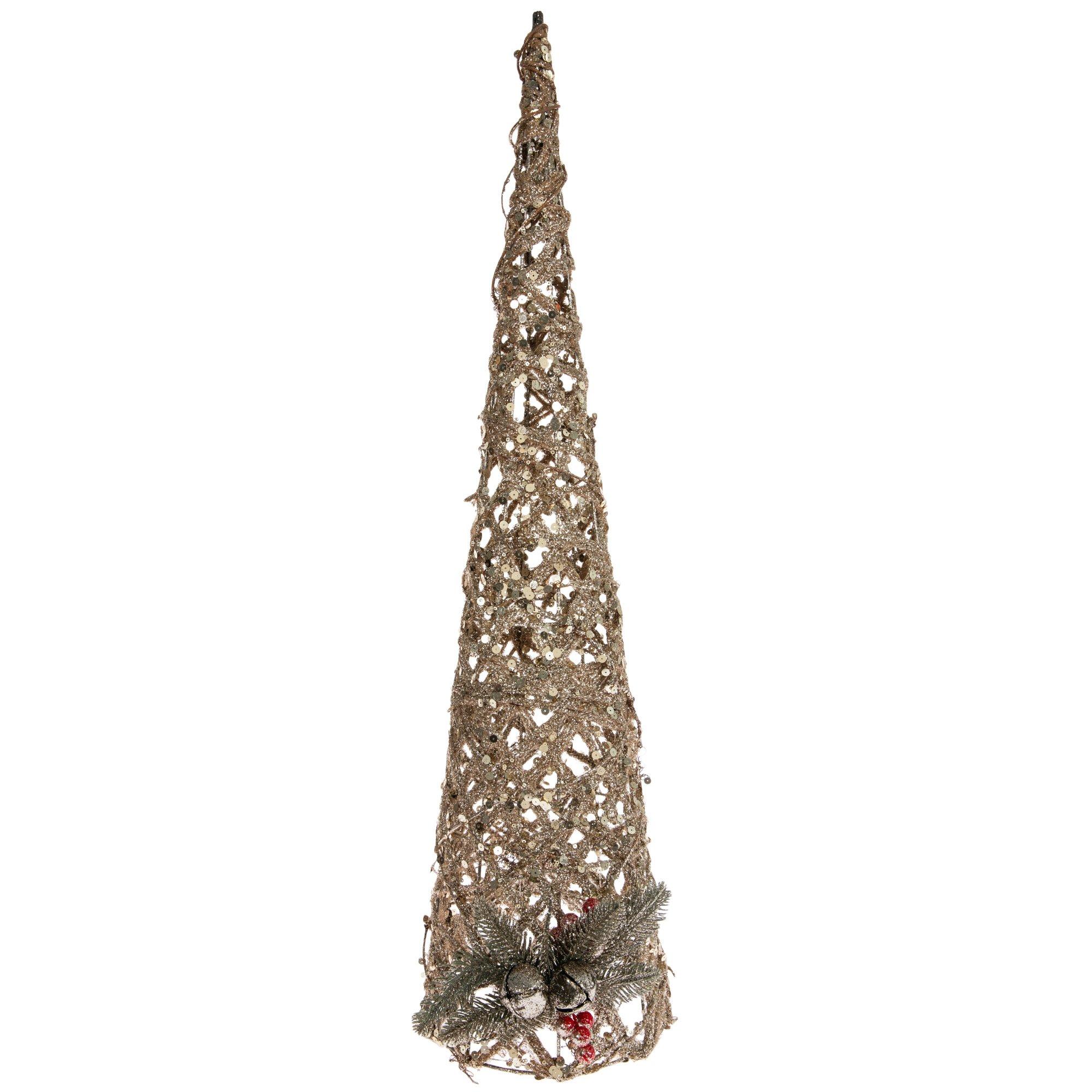 Gold Glitter & Sequin Jute Tree | Hobby Lobby | 5950050