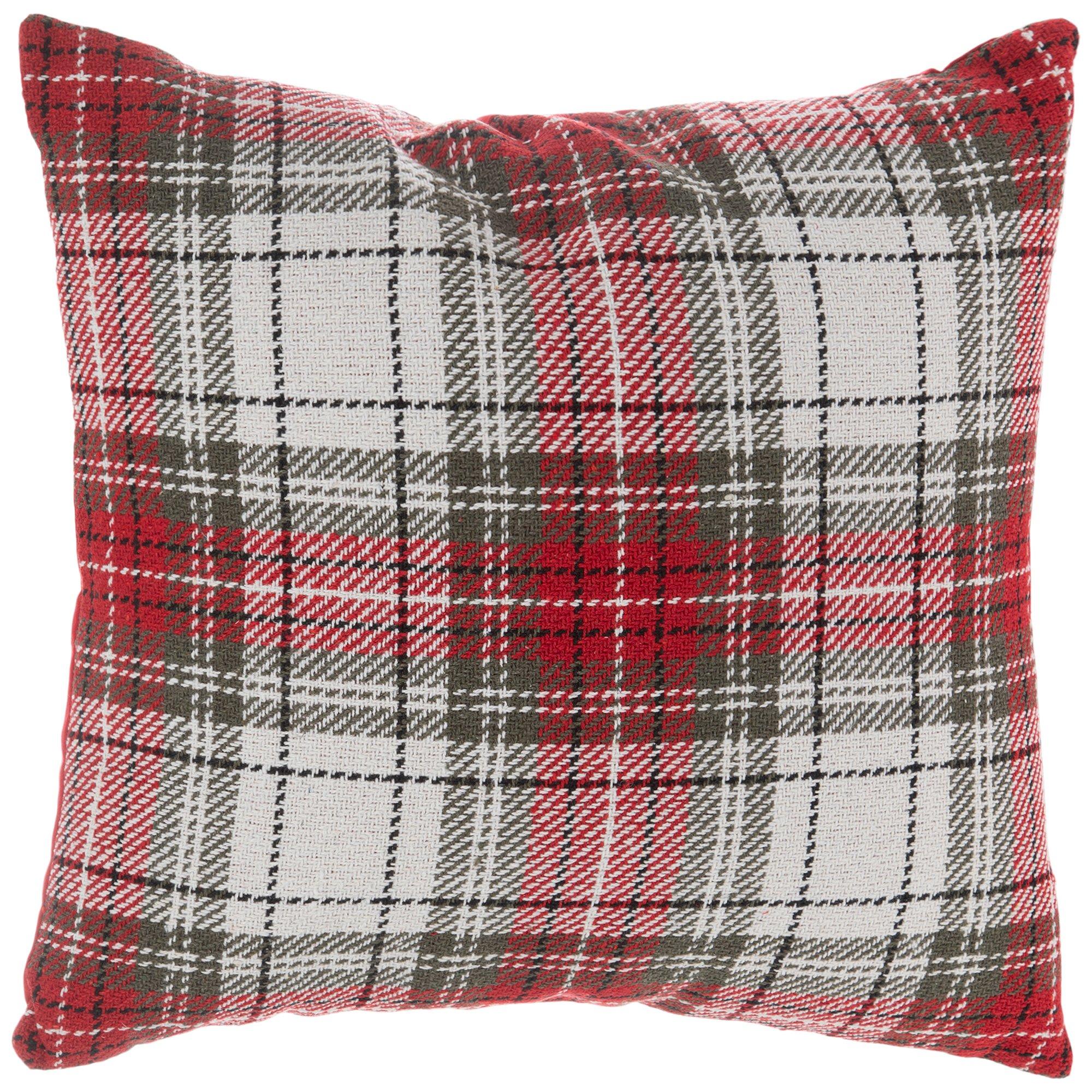 Red, White & Green Plaid Pillow | Hobby Lobby | 5965470