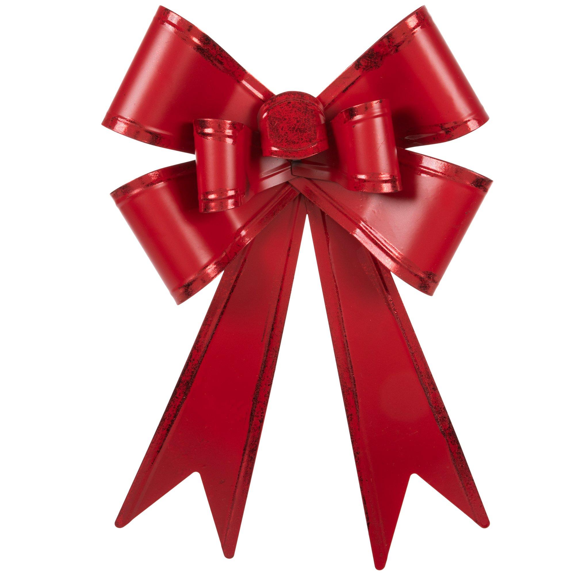Red Glitter Bow Metal Wall Decor | Hobby Lobby | 5973128