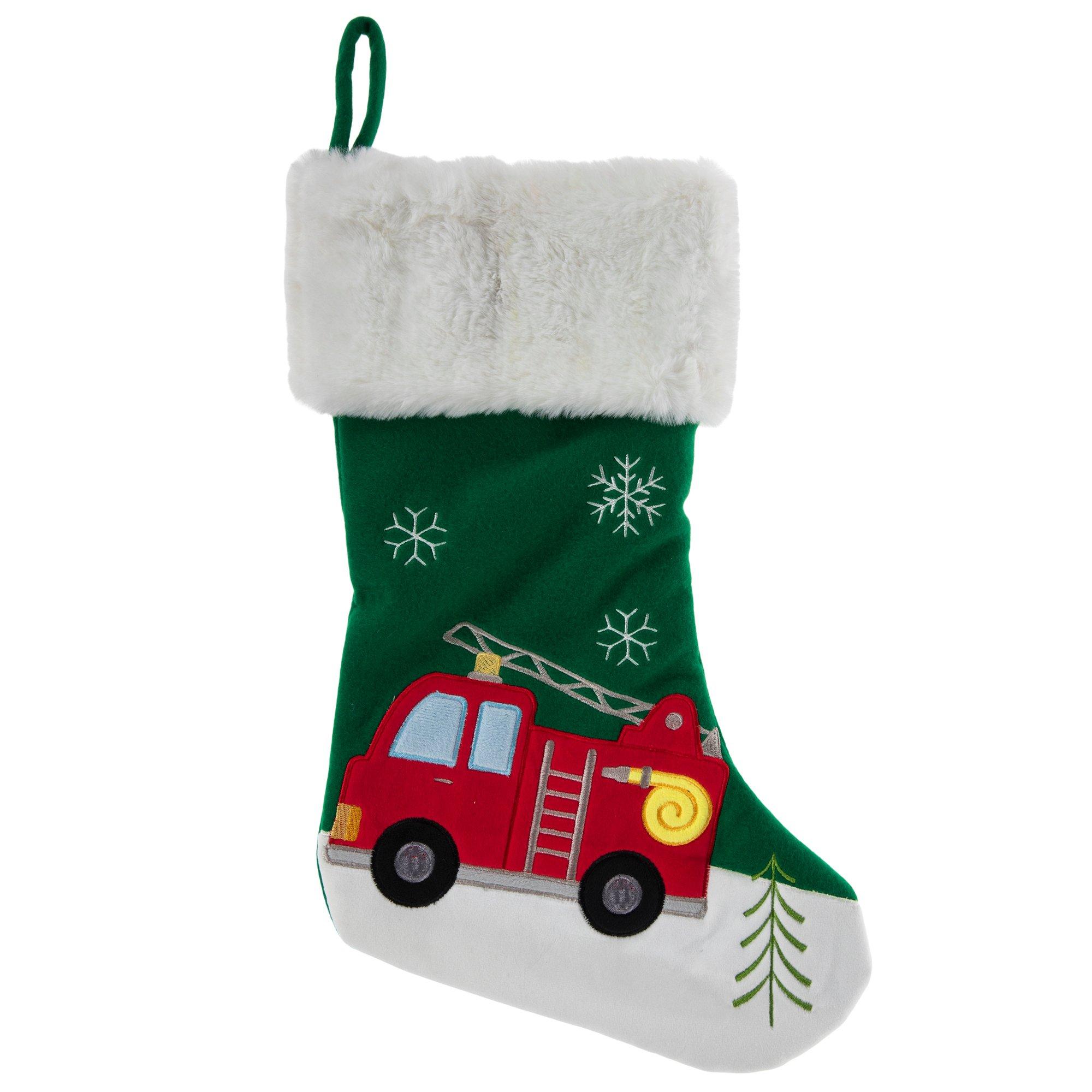 Fire Truck Stocking | Hobby Lobby | 5975586