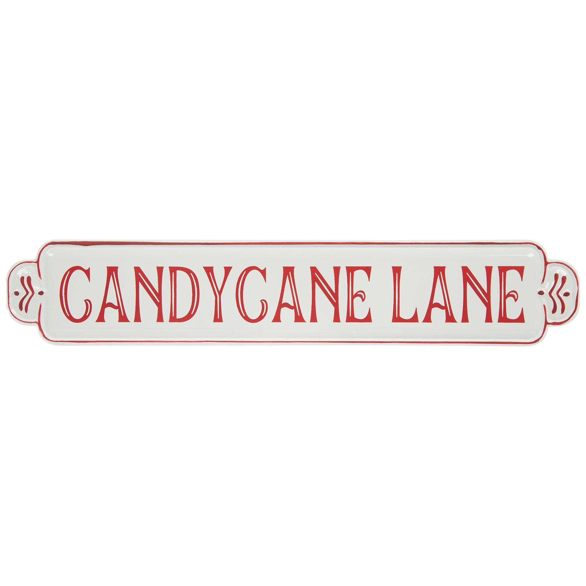 Candy Cane Lane Metal Sign | Hobby Lobby | 5978549