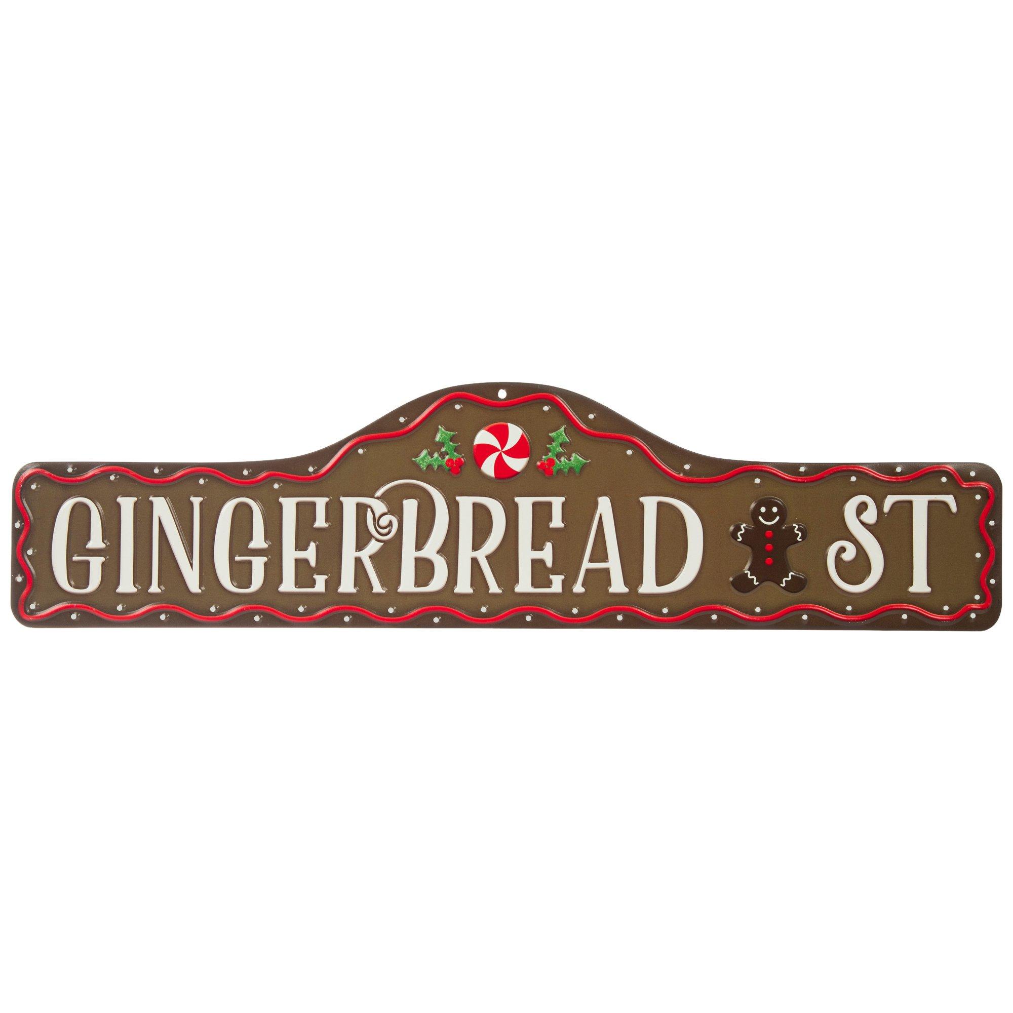 Gingerbread Street Metal Sign | Hobby Lobby | 5978762