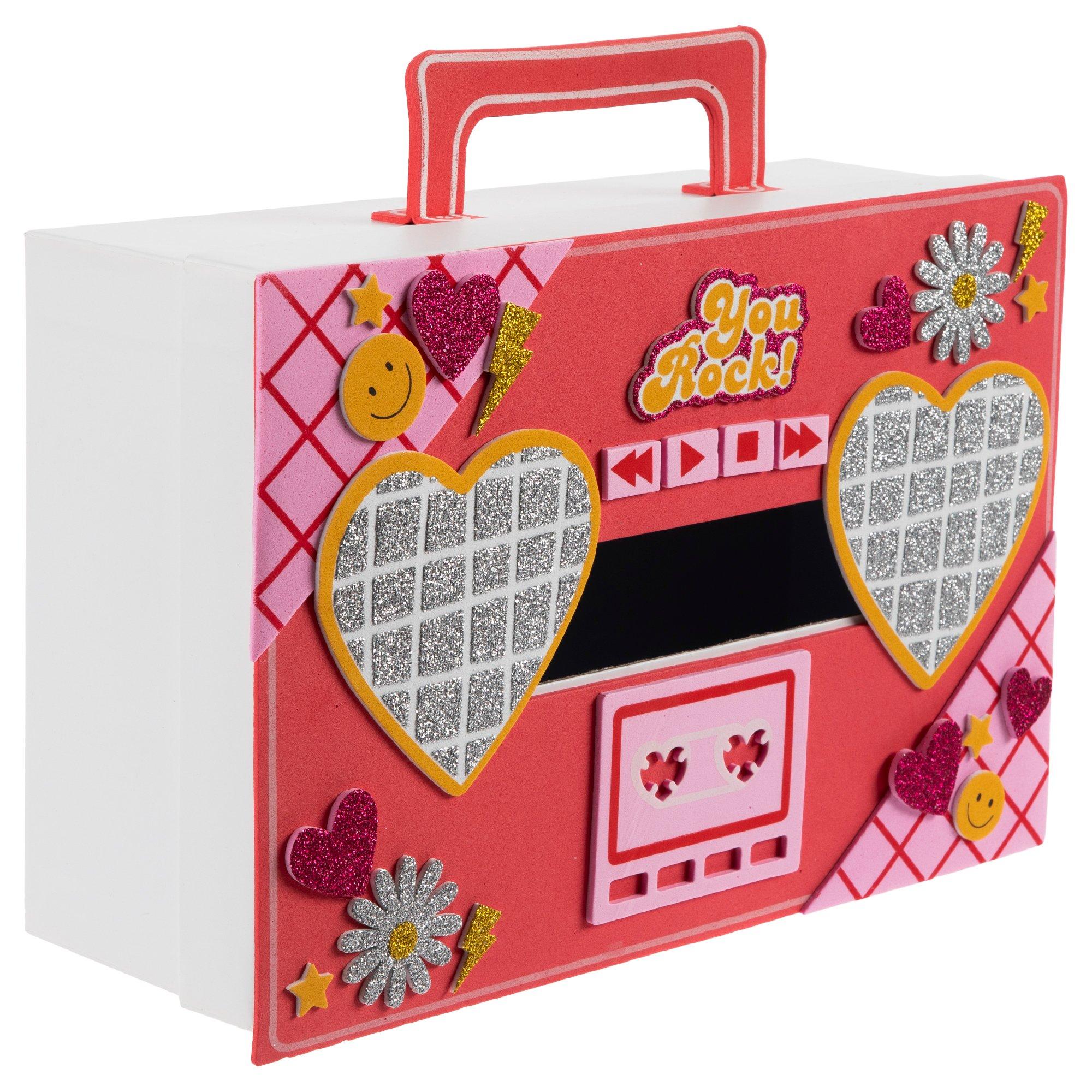 Boom Box Valentine's Box Craft Kit | Hobby Lobby | 5982194