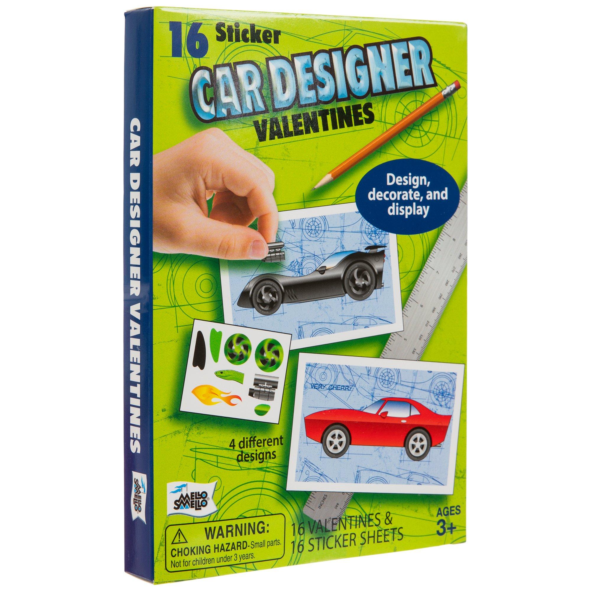 Car Designer Sticker Valentines | Hobby Lobby | 5989967